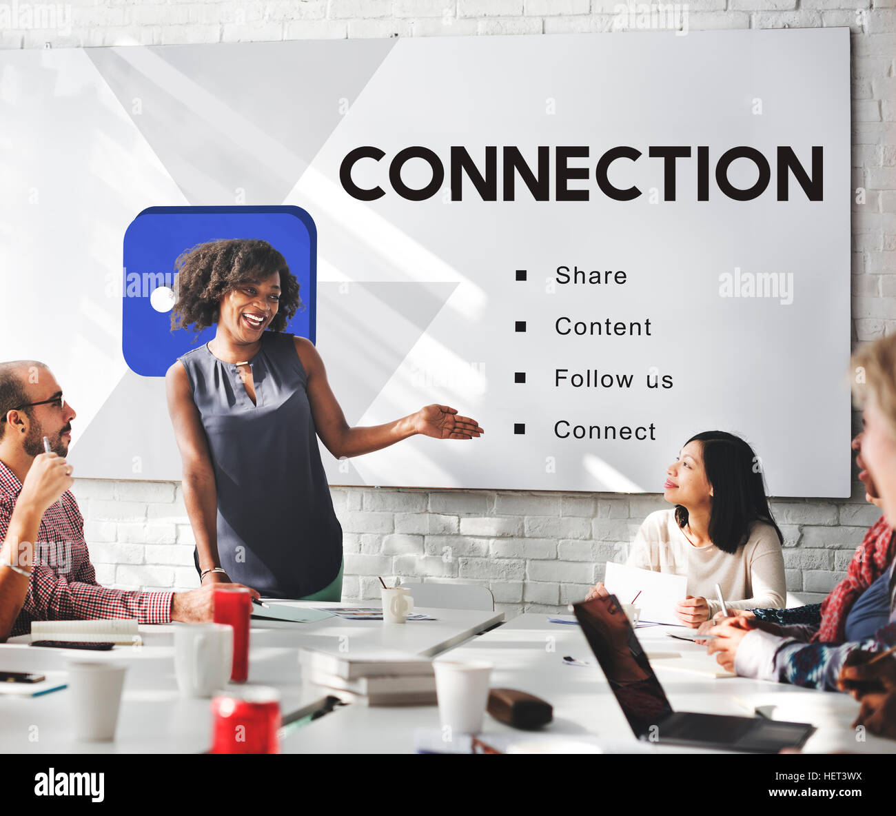 Social Network Communication Connection Concept Stock Photo - Alamy