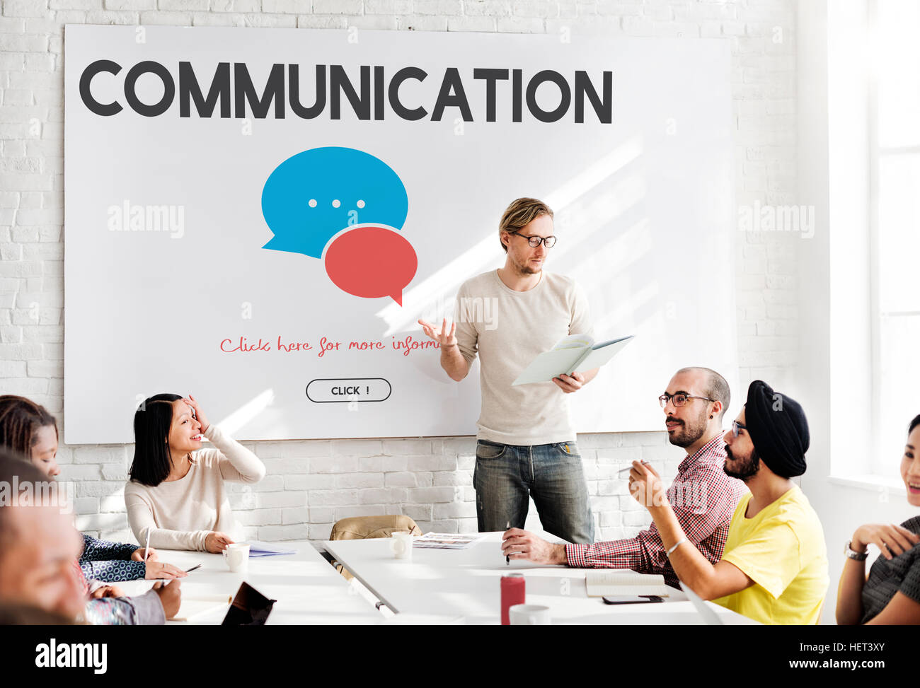 Communication Service Help Desk Concept Stock Photo - Alamy