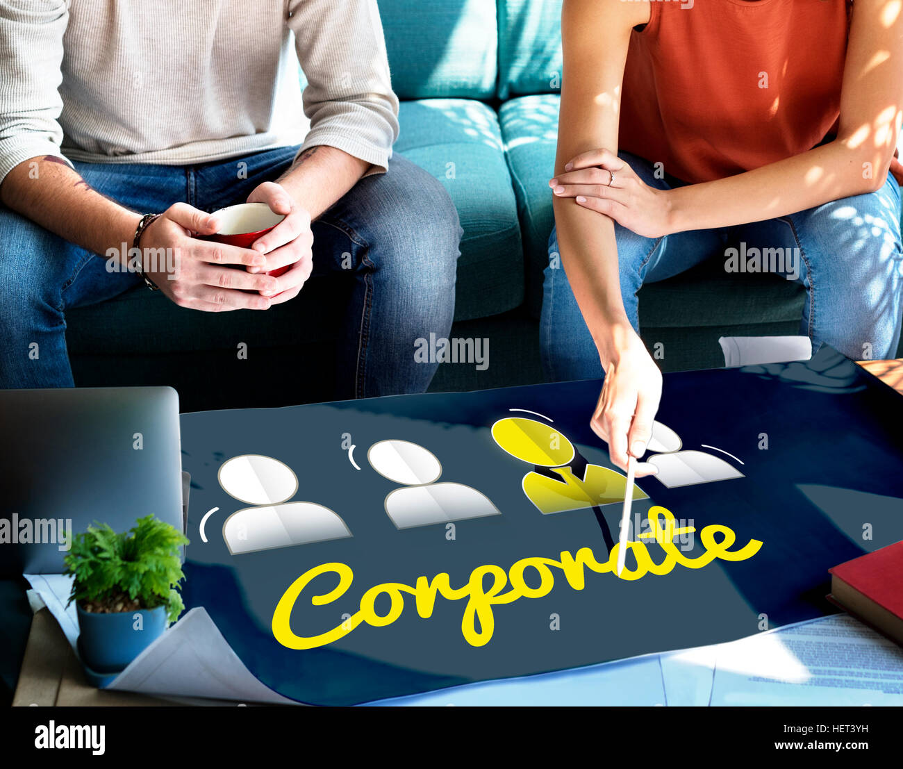 Partnership Corporate Team Leader Font Concept Stock Photo - Alamy