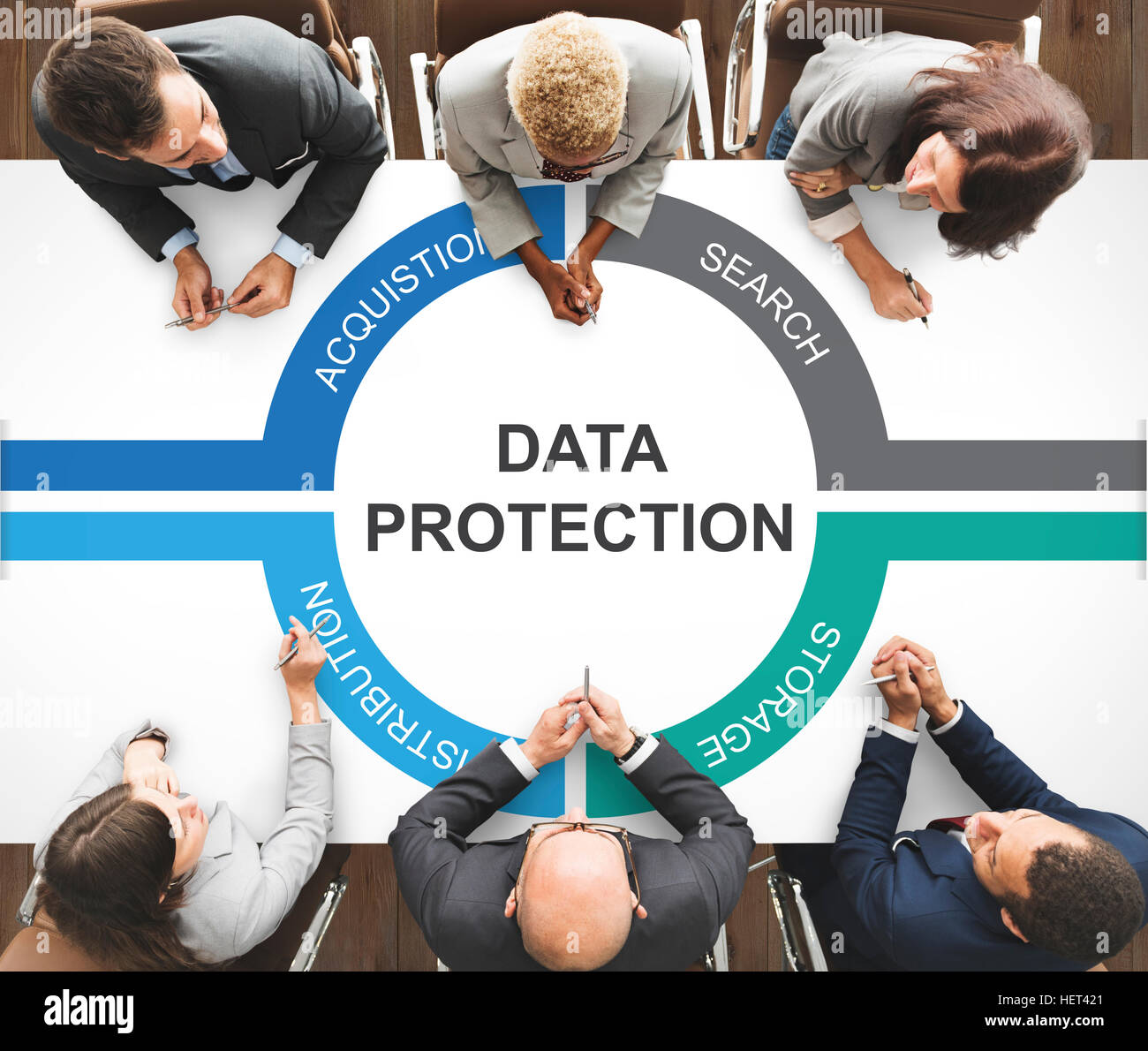 Data Information Protection Center Concept Stock Photo - Alamy