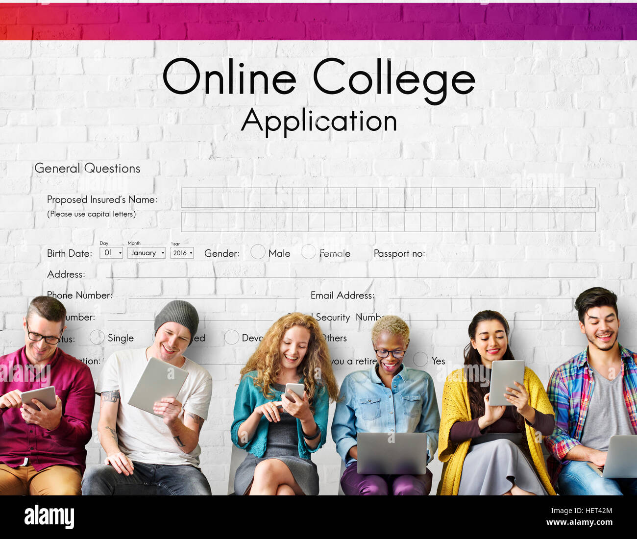 College application hi-res stock photography and images - Alamy