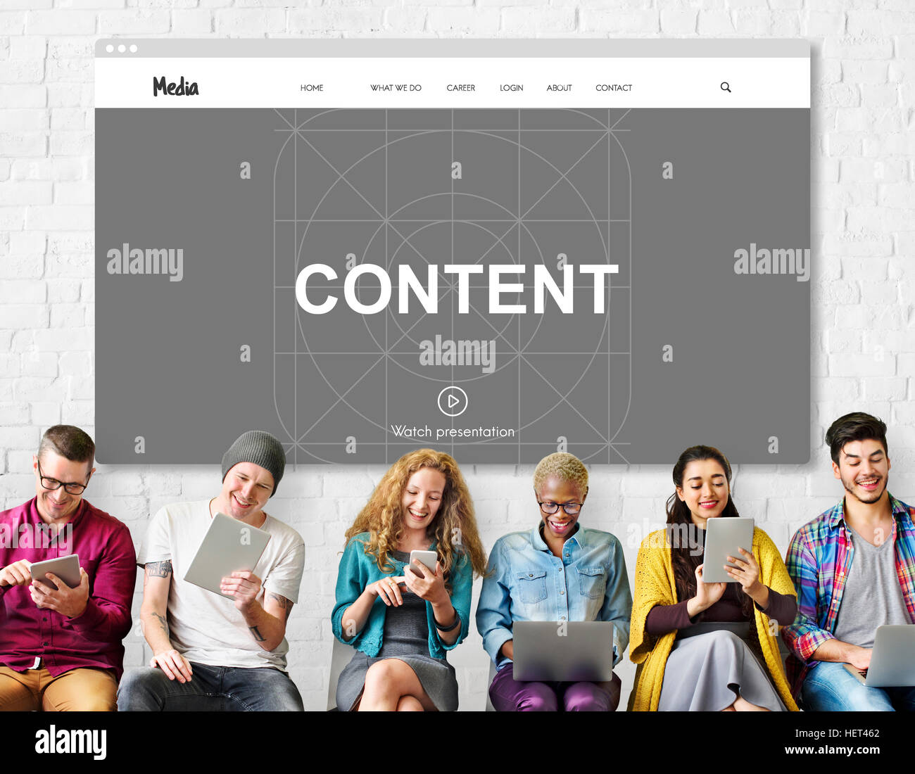 Young design media hi-res stock photography and images - Alamy