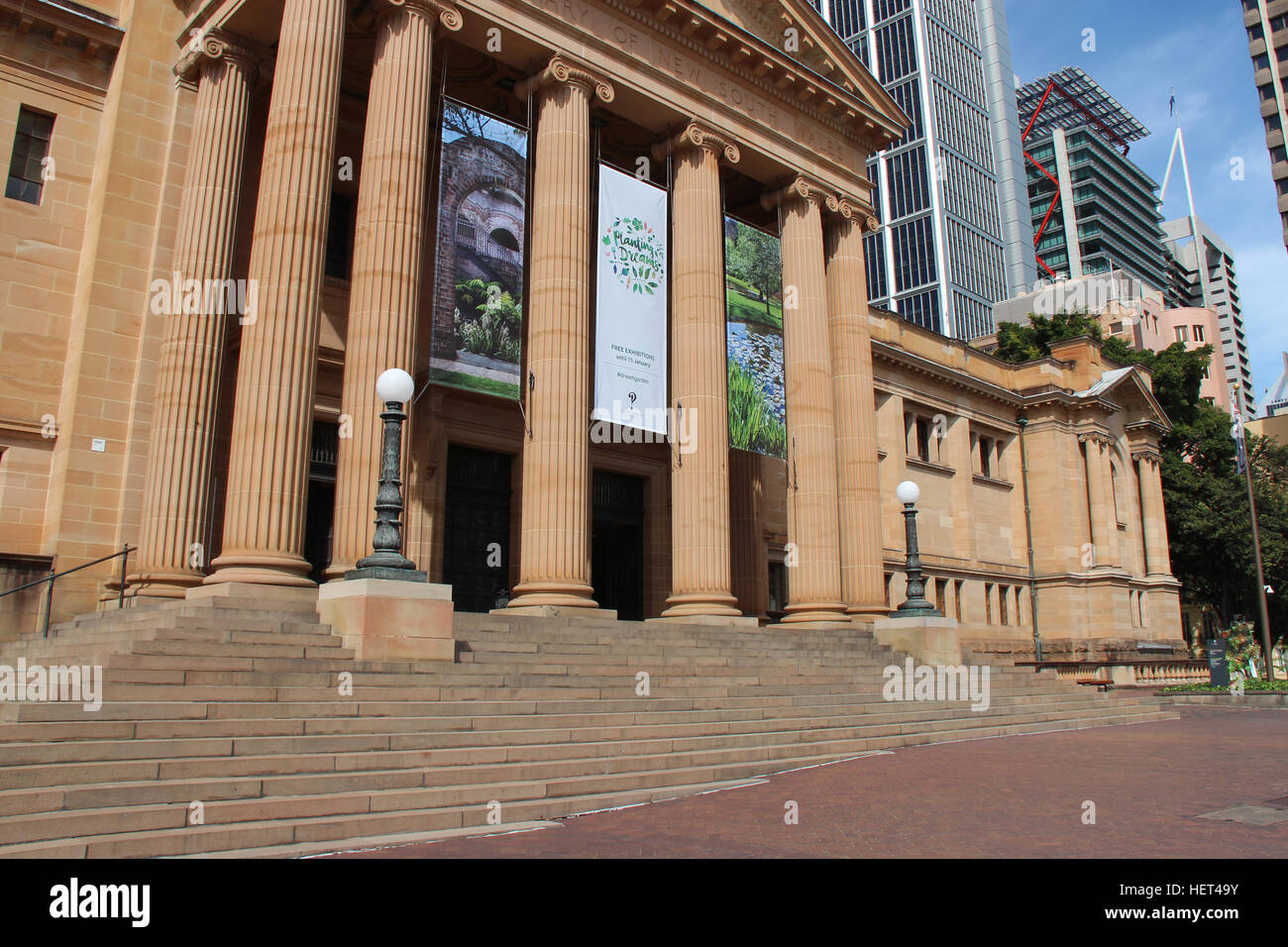 Facade of a library in Sydney (Australia Stock Photo - Alamy