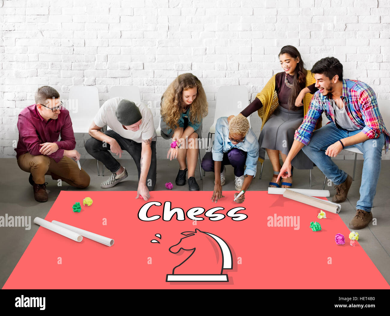 Chess Logic Game Concept Stock Photo - Alamy