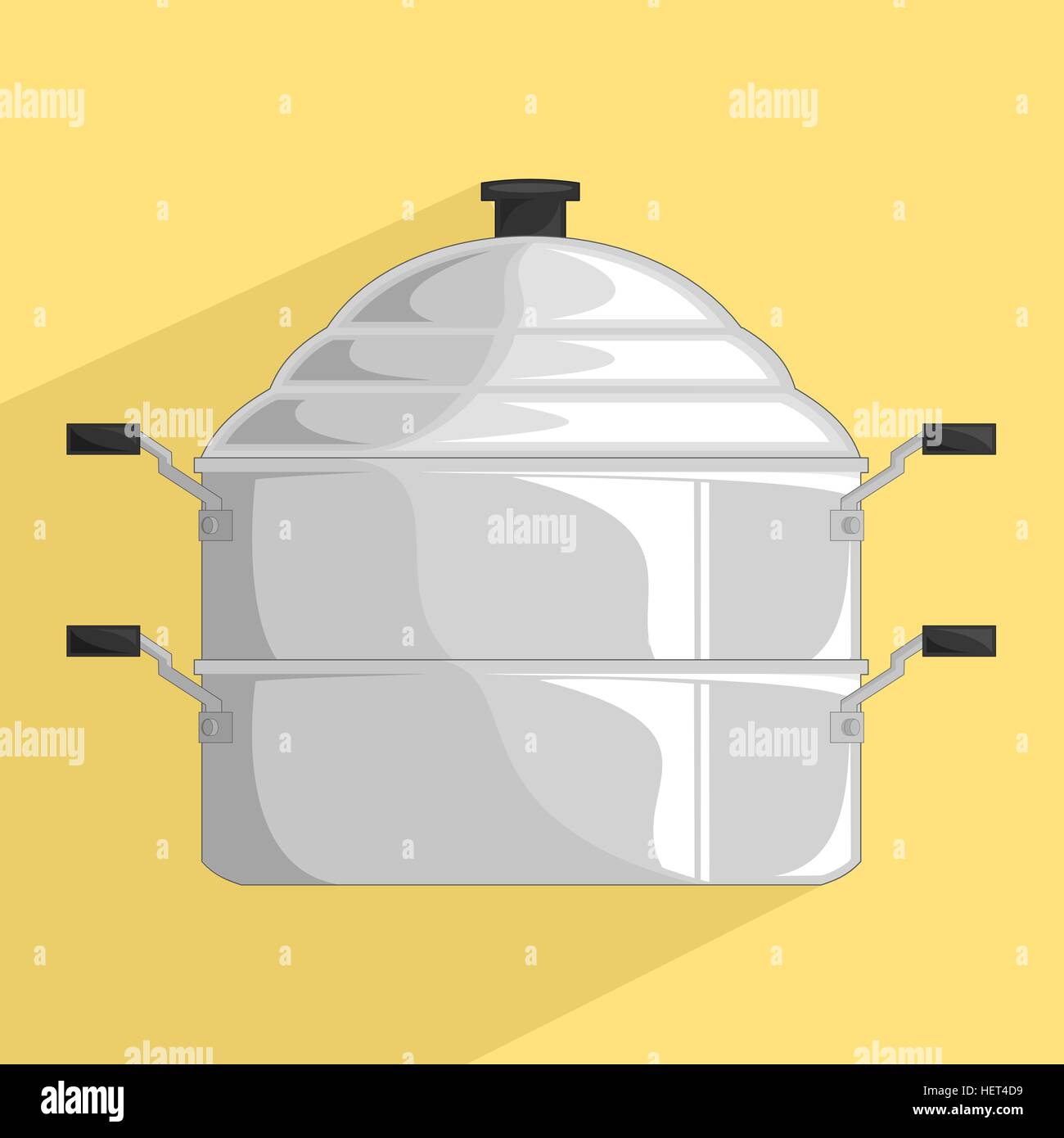 Metal steamer Stock Vector Images - Alamy