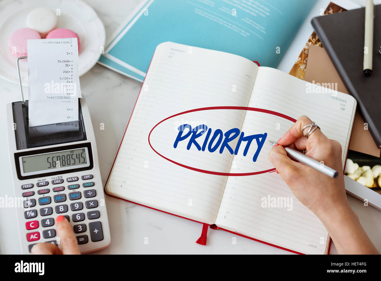 Priority Effectivity Urgency Important Tasks Rank Concept Stock Photo ...