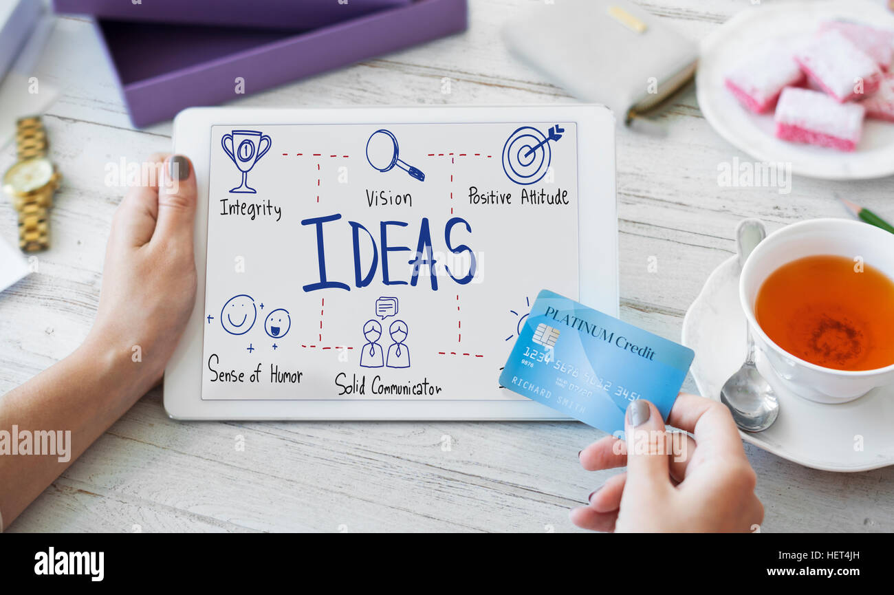 Teamwork Goals Ideas Creativity Concept Stock Photo - Alamy