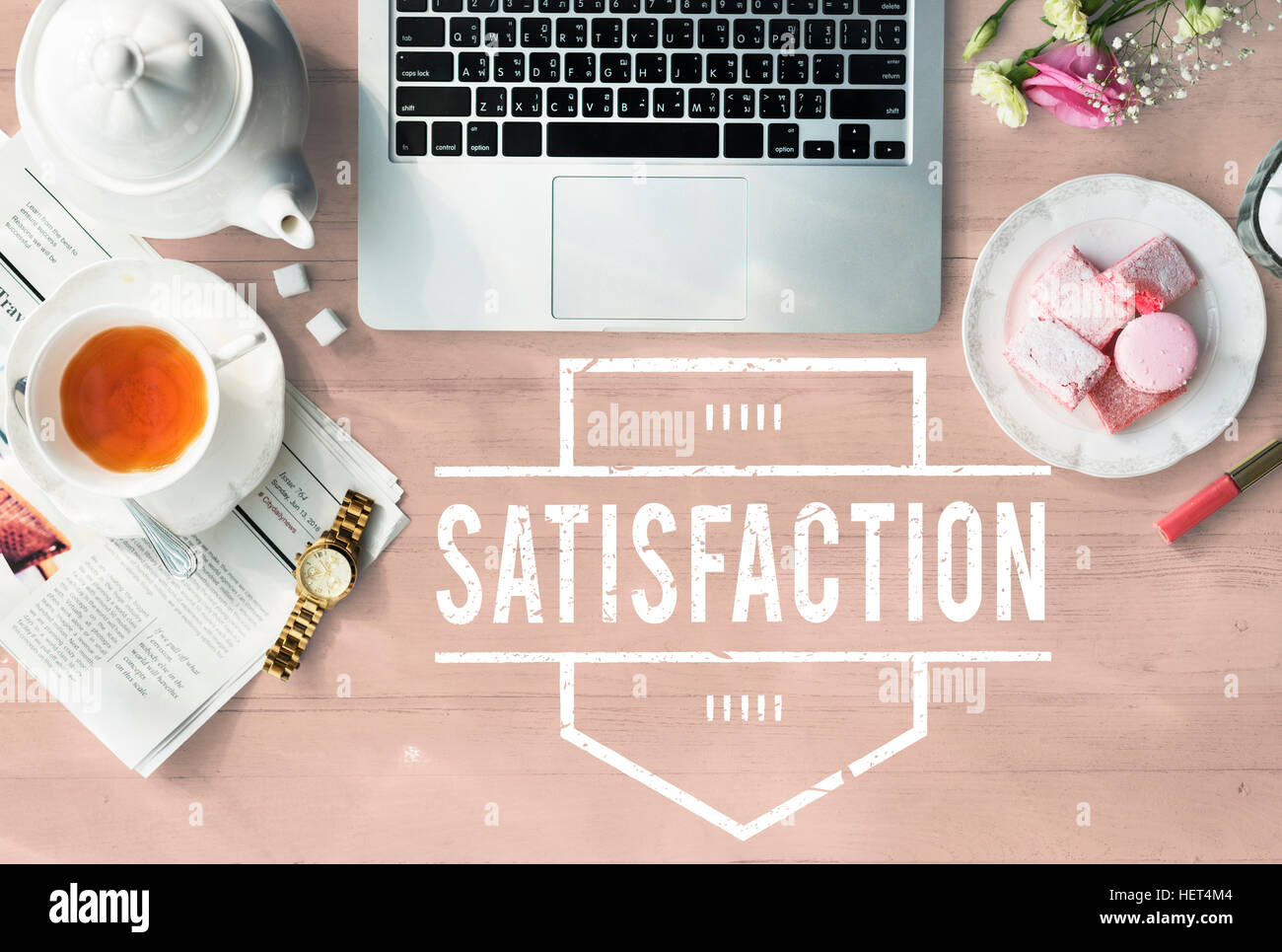 Satisfaction Happy Service Client Customer User Concept Stock Photo - Alamy