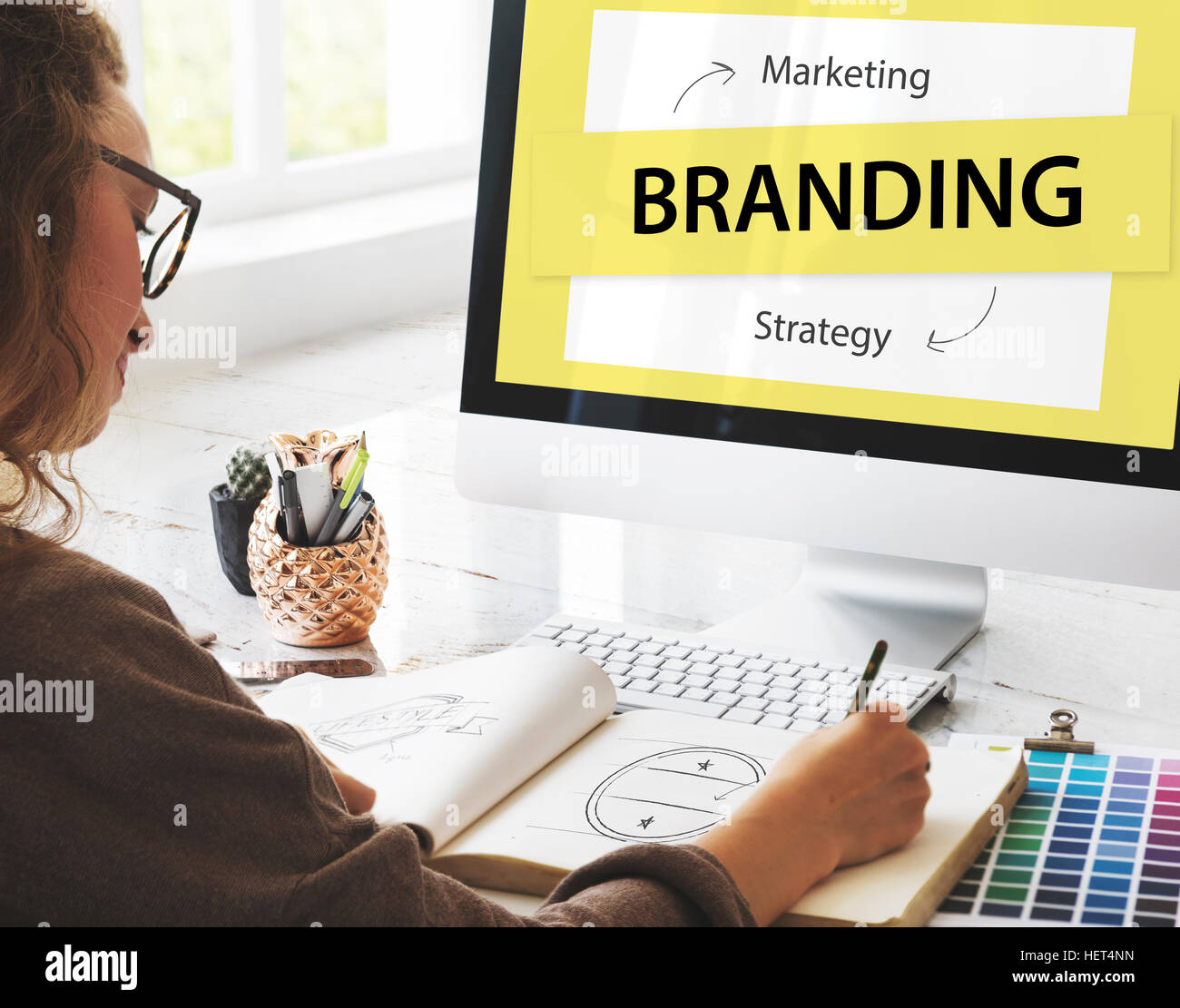 Branding Marketing Strategy Ideas Concept Stock Photo - Alamy