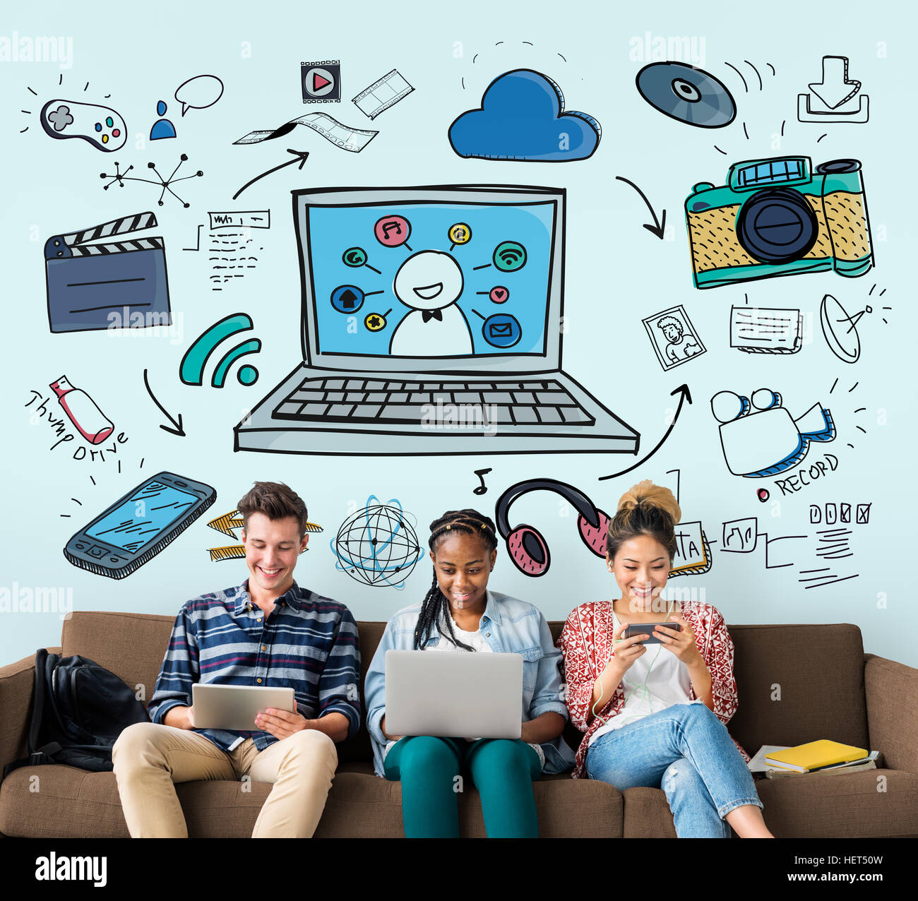 Social Media Internet Technology Concept Stock Photo - Alamy