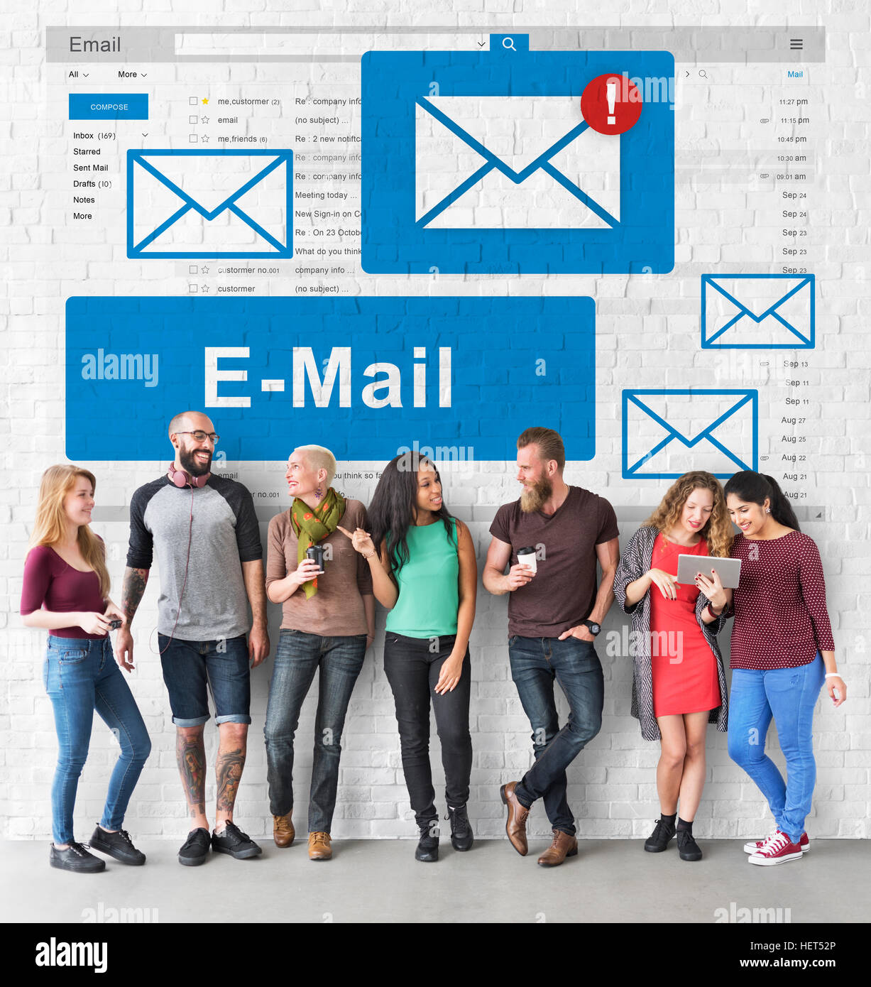 Mail Communication Connection Online Concept Stock Photo - Alamy