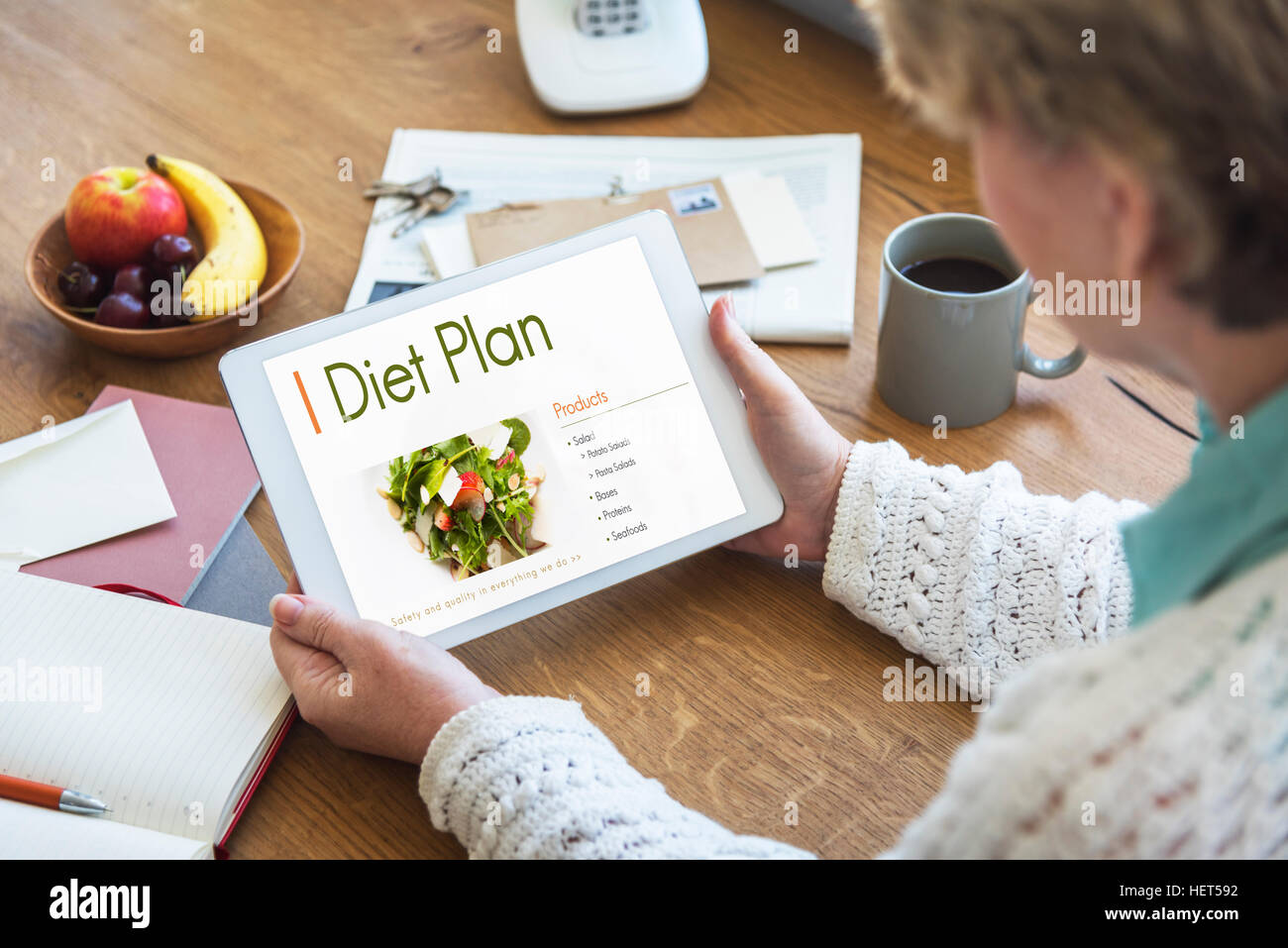 Nutrition Healthy Diet Plan Concept Stock Photo - Alamy