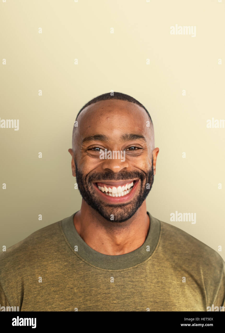 African Man Smiling Face Expression Concept Stock Photo - Alamy