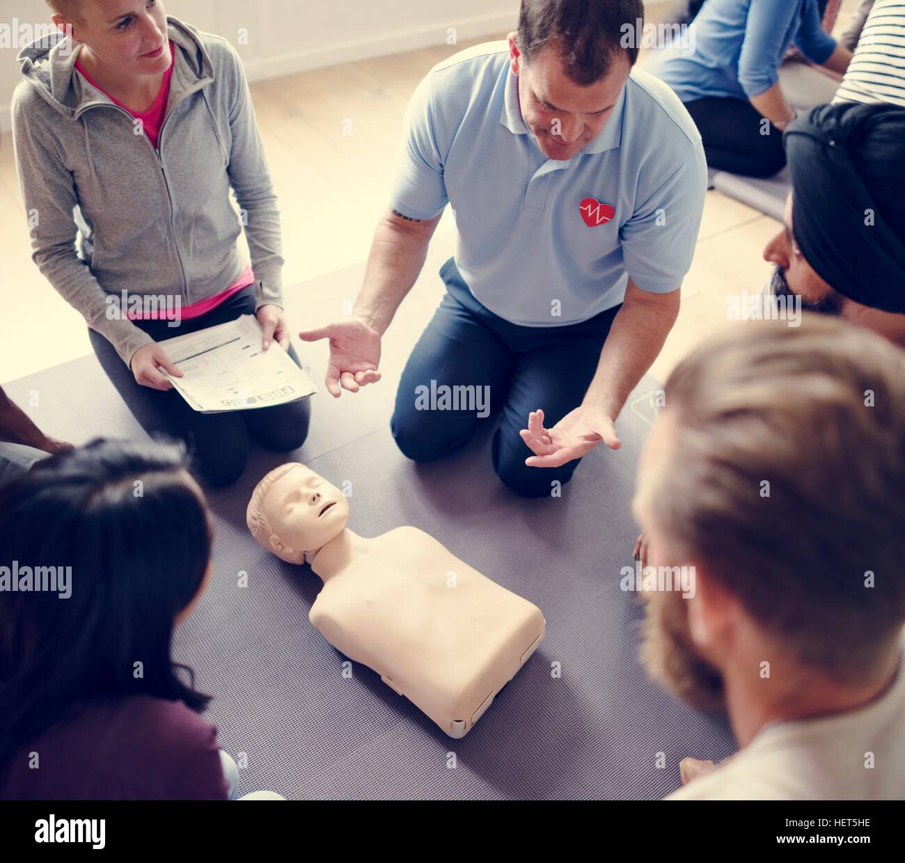 CPR First Aid Training Concept Stock Photo - Alamy
