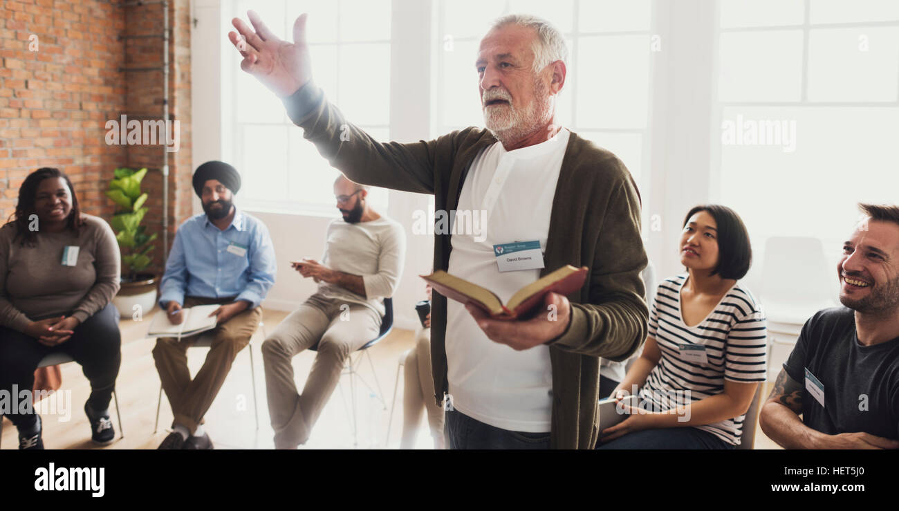 People Meeting Seminar Office Concept Stock Photo - Alamy