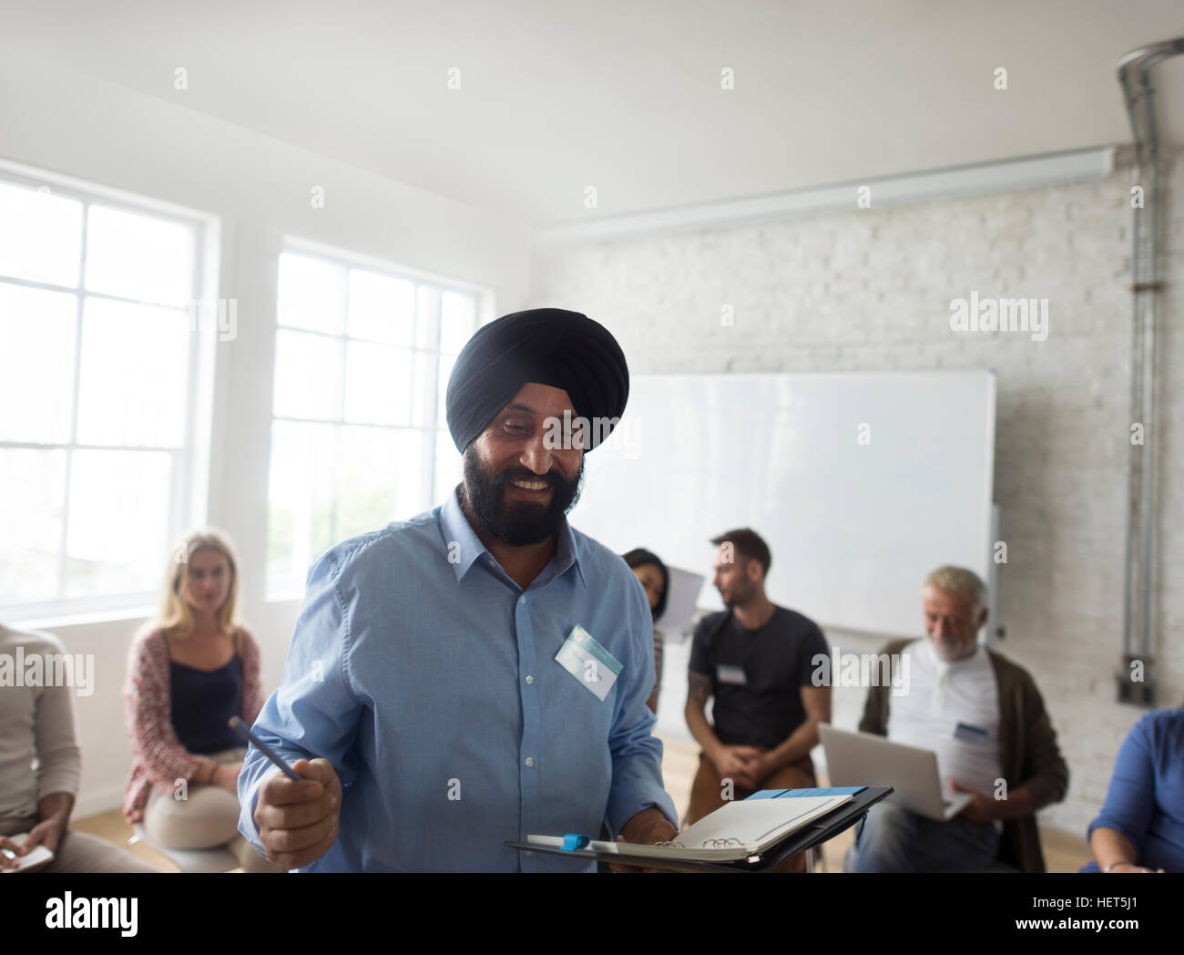 People Meeting Seminar Office Concept Stock Photo - Alamy