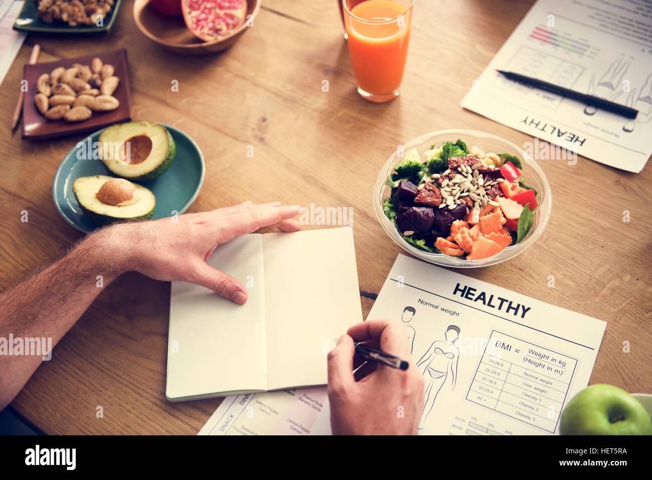 Healthy Lifestyle Diet Nutrition Concept Stock Photo - Alamy
