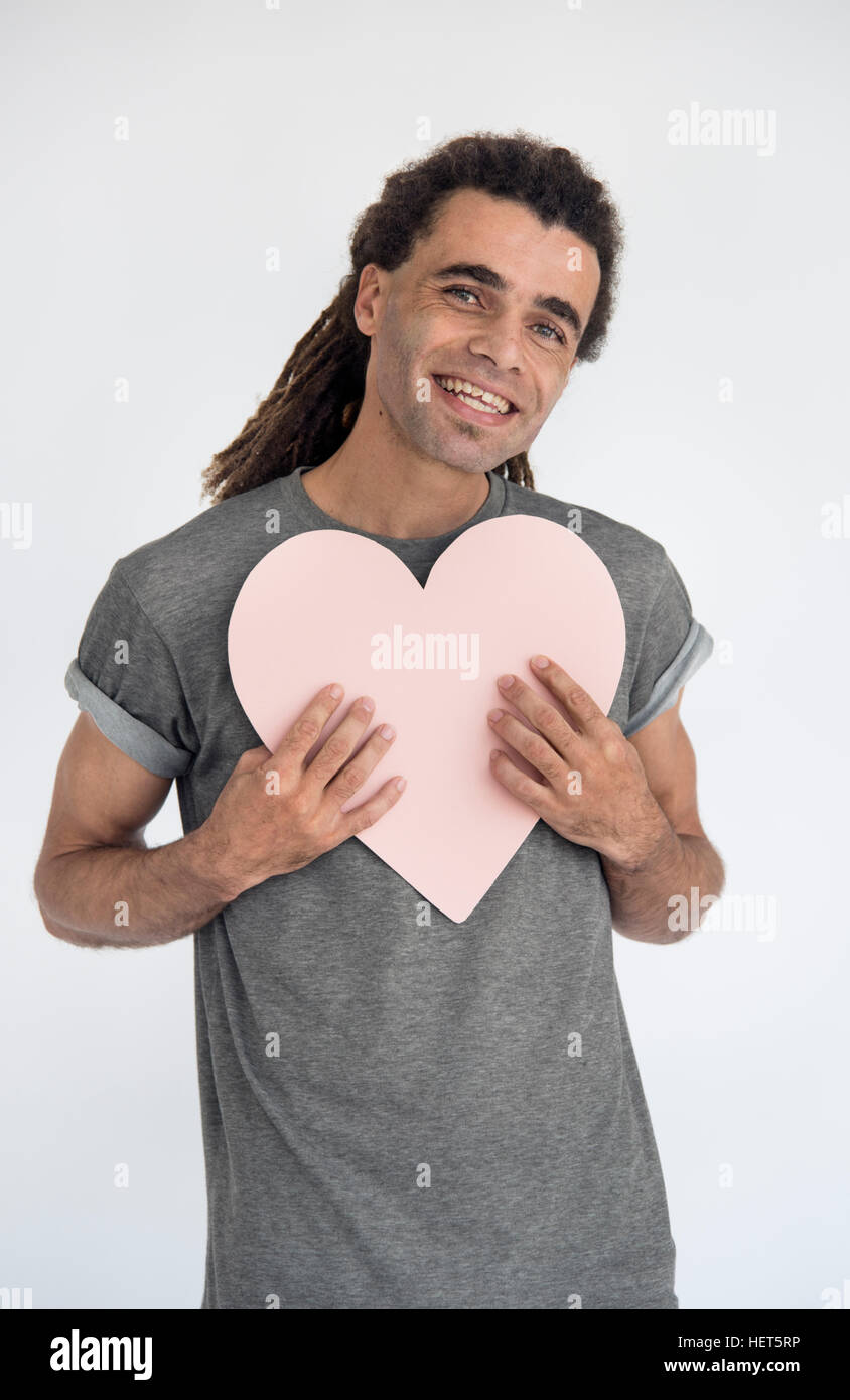 Man love heart hi-res stock photography and images - Alamy