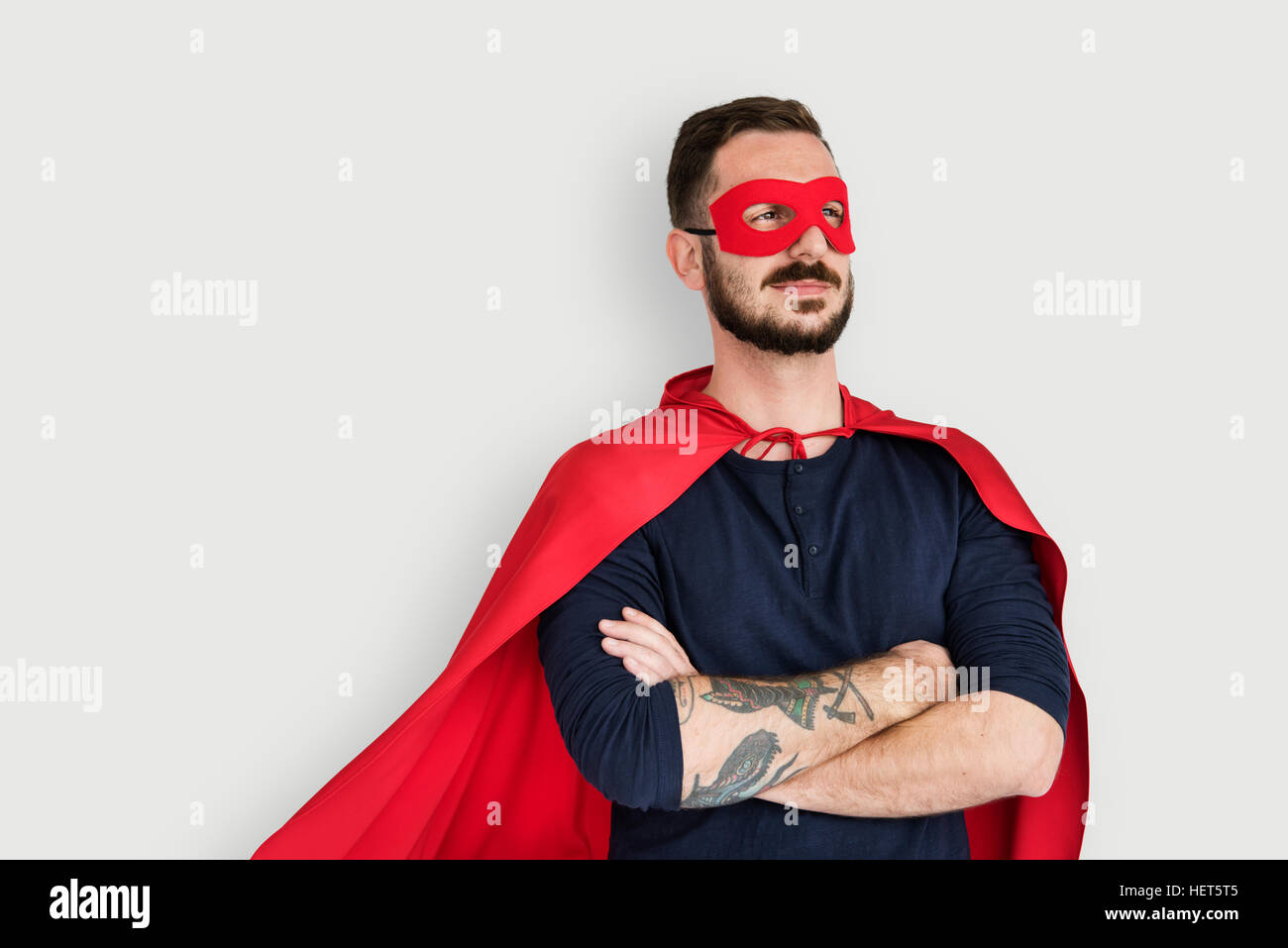 Super Hero Costume Fun Concept Stock Photo - Alamy