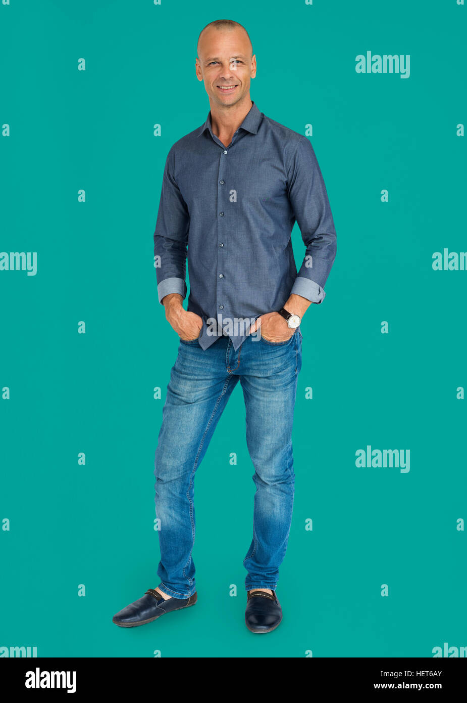 People Man Full Body Studio Shoot Concept Stock Photo - Alamy