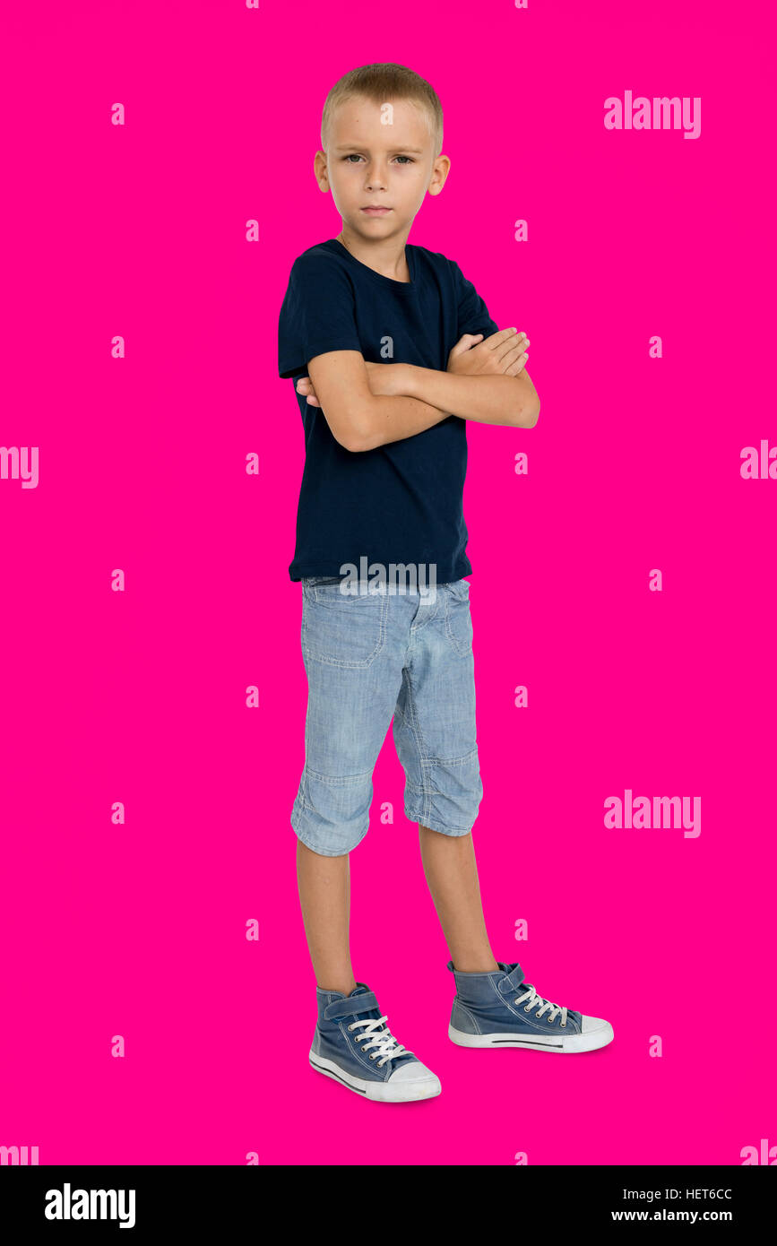 Little Boy Confidence Self Esteem Portrait Concept Stock Photo - Alamy