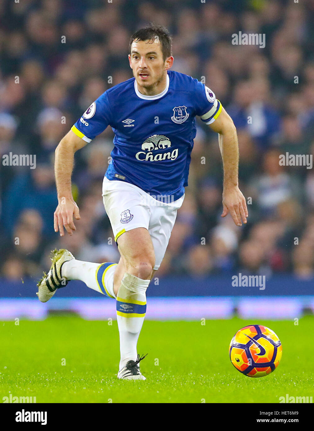 Leighton Baines, Everton Stock Photo - Alamy