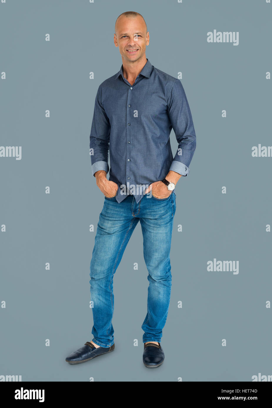 People Man Full Body Studio Shoot Concept Stock Photo - Alamy
