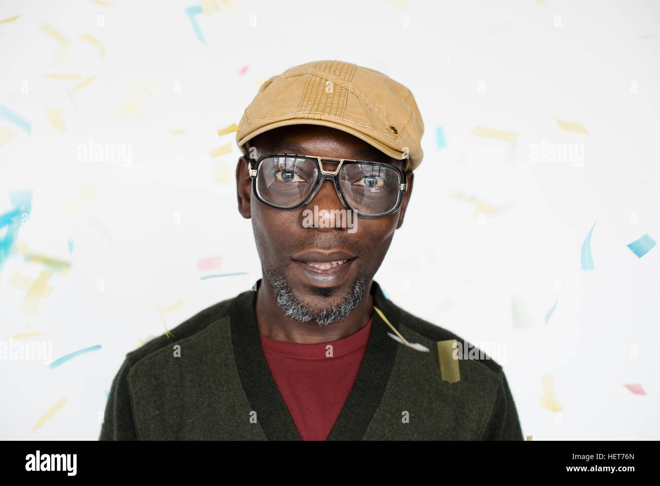 African Man Smiling Sneer Portrait Concept Stock Photo - Alamy