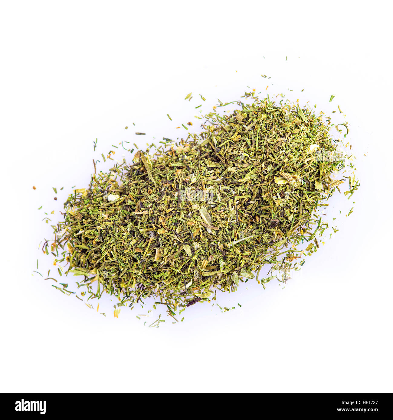 Dried and minced dill isolated on a white background Stock Photo - Alamy