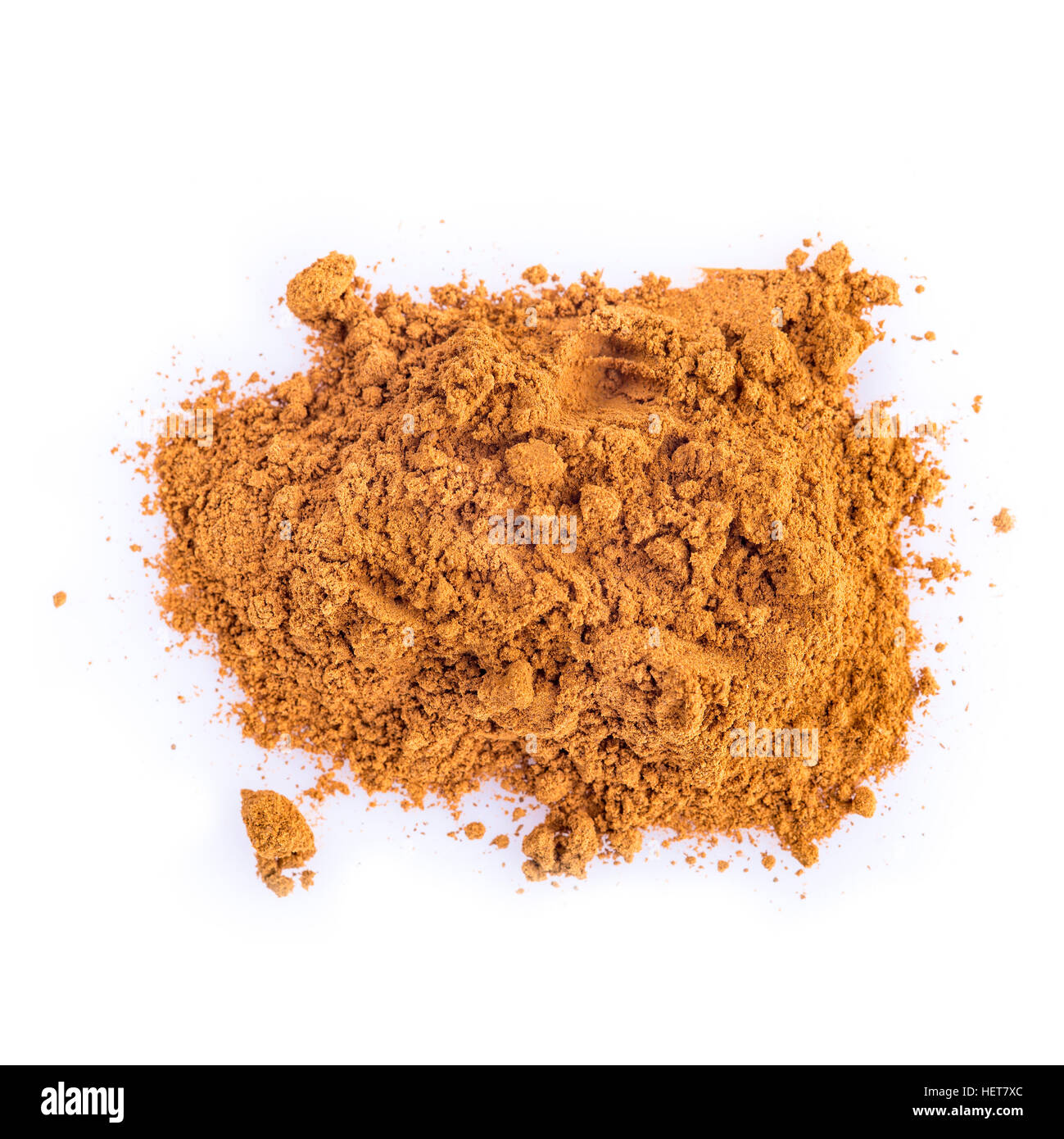 Cinnamon powder isolated on a white background Stock Photo - Alamy