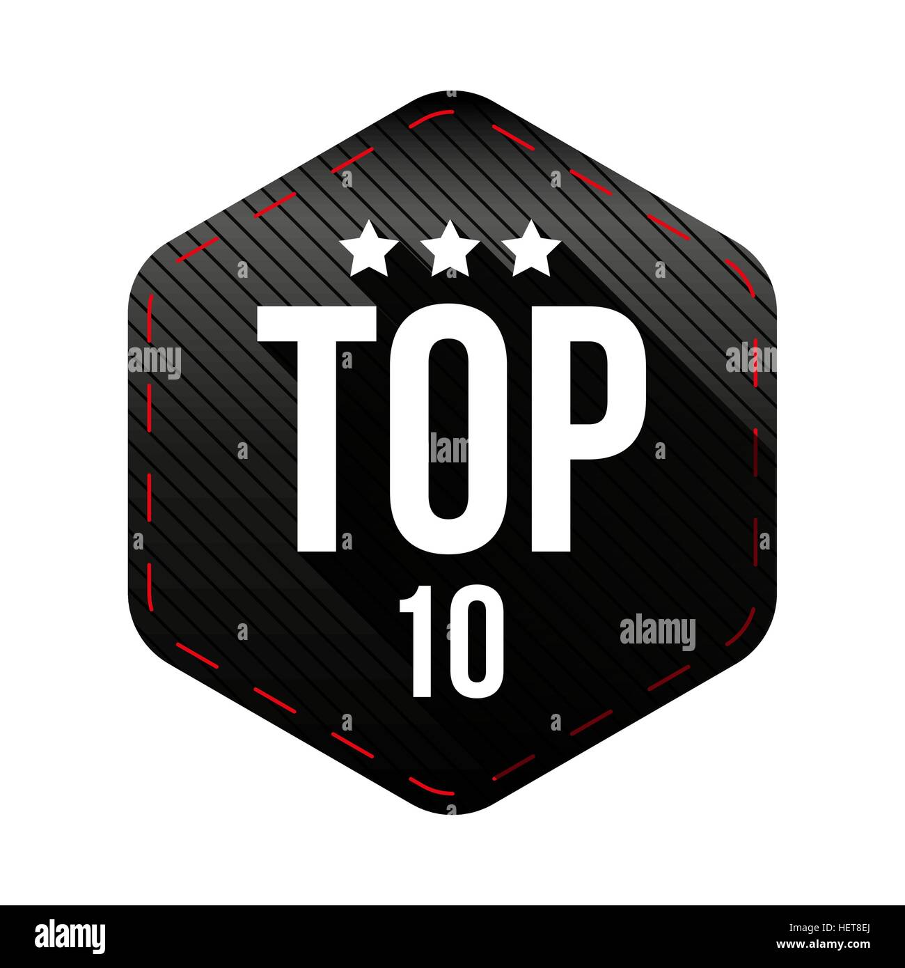Top 10 - Ten vector hexagon patch Stock Vector Image & Art - Alamy
