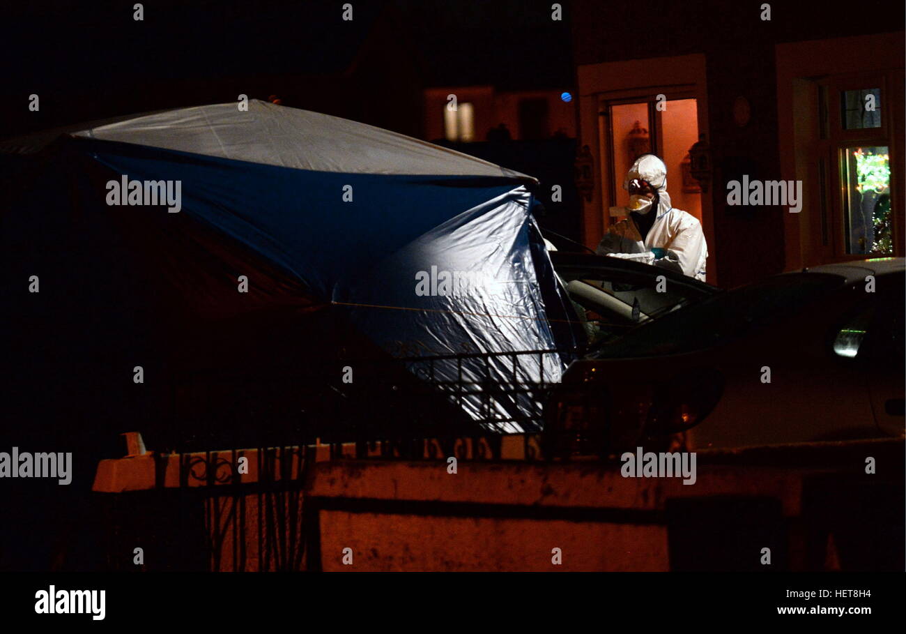 Garda forensics at the scene of a shooting in the Ronanstown area of ...