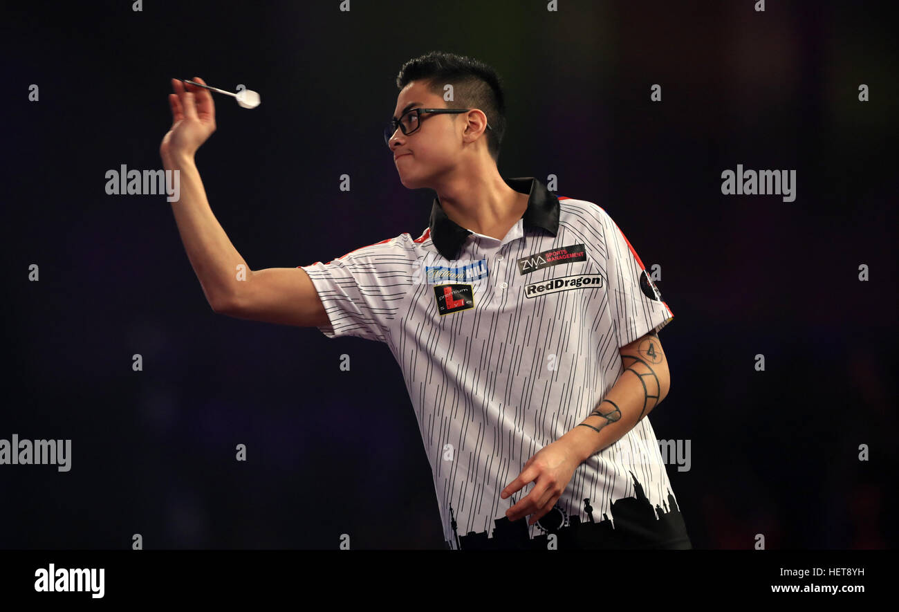 Rowby-John Rodriguez during day eight of the William Hill World Darts ...