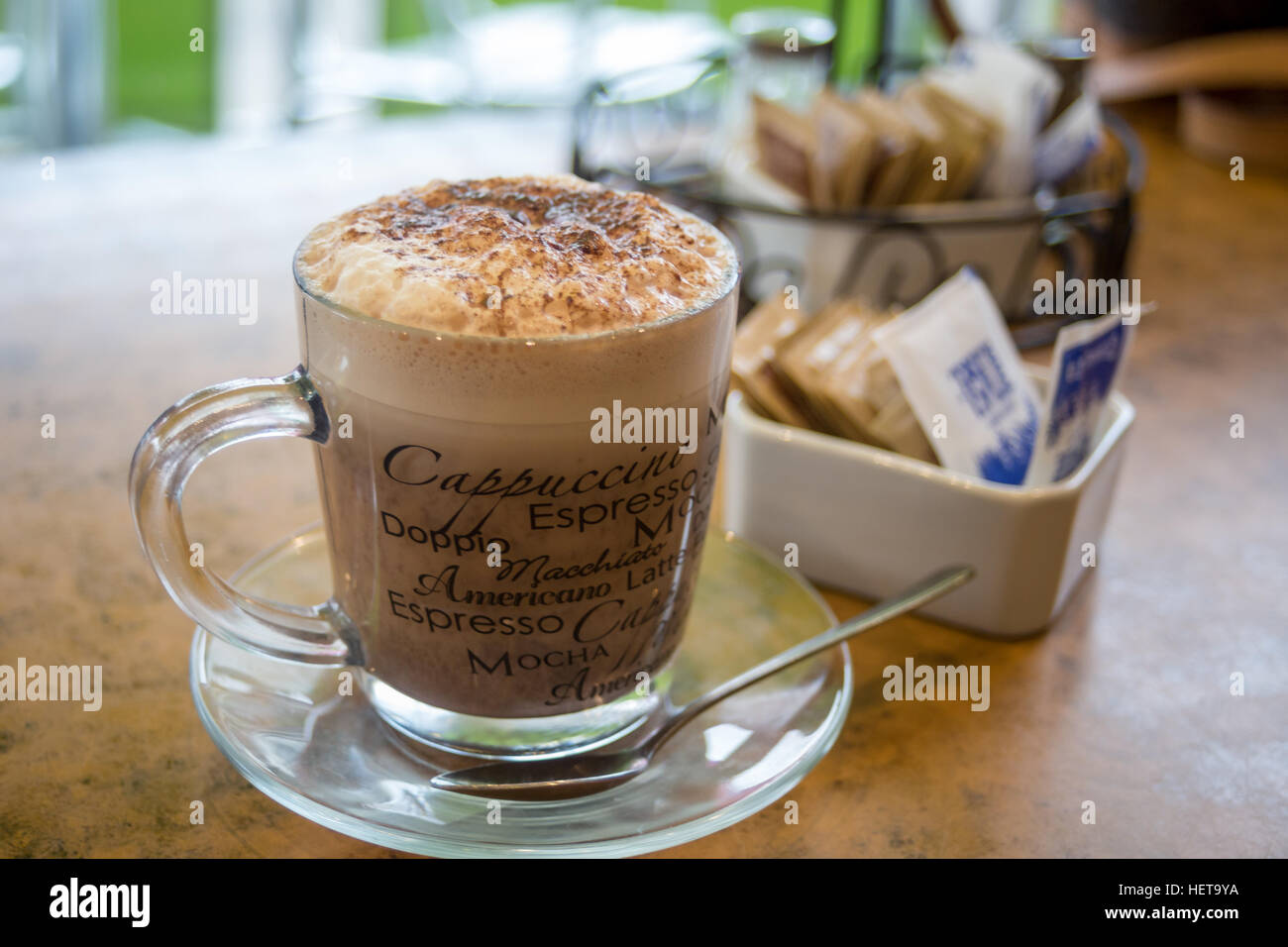 Hot coffee cappuccino latte hi-res stock photography and images - Alamy