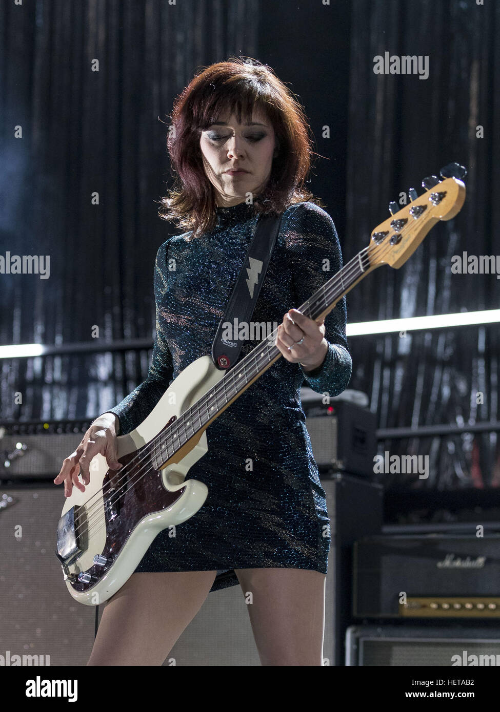 Primal Scream live at the Usher Hall in Edinburgh Featuring: Simone ...