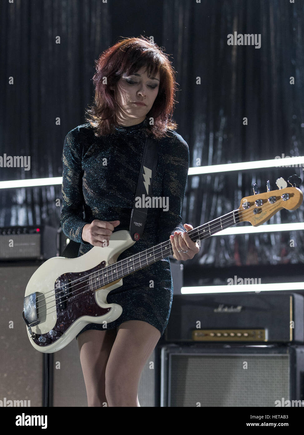 Primal Scream live at the Usher Hall in Edinburgh Featuring: Simone ...