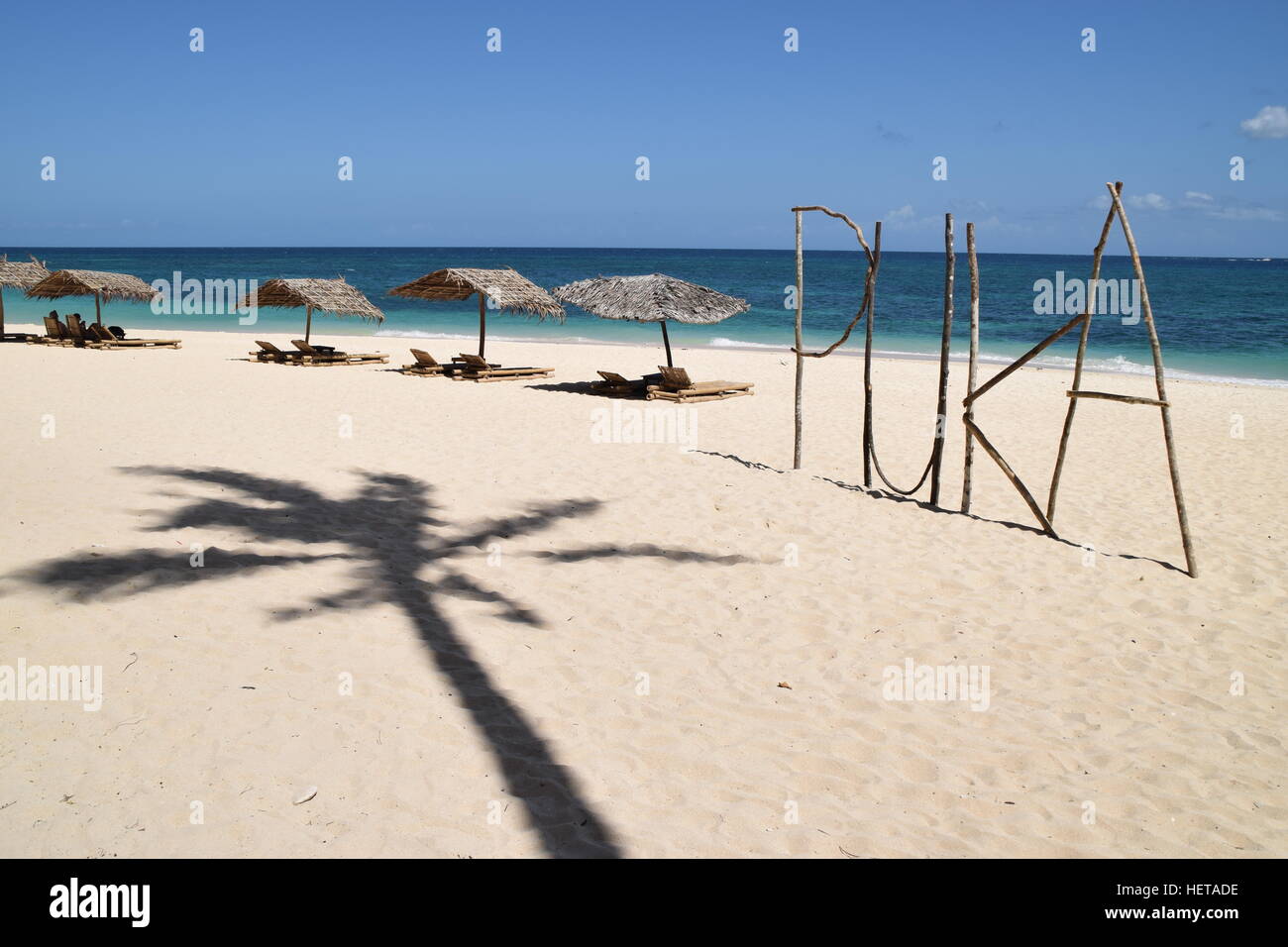 Puka beach on Boracay island, Philippines Stock Photo - Alamy