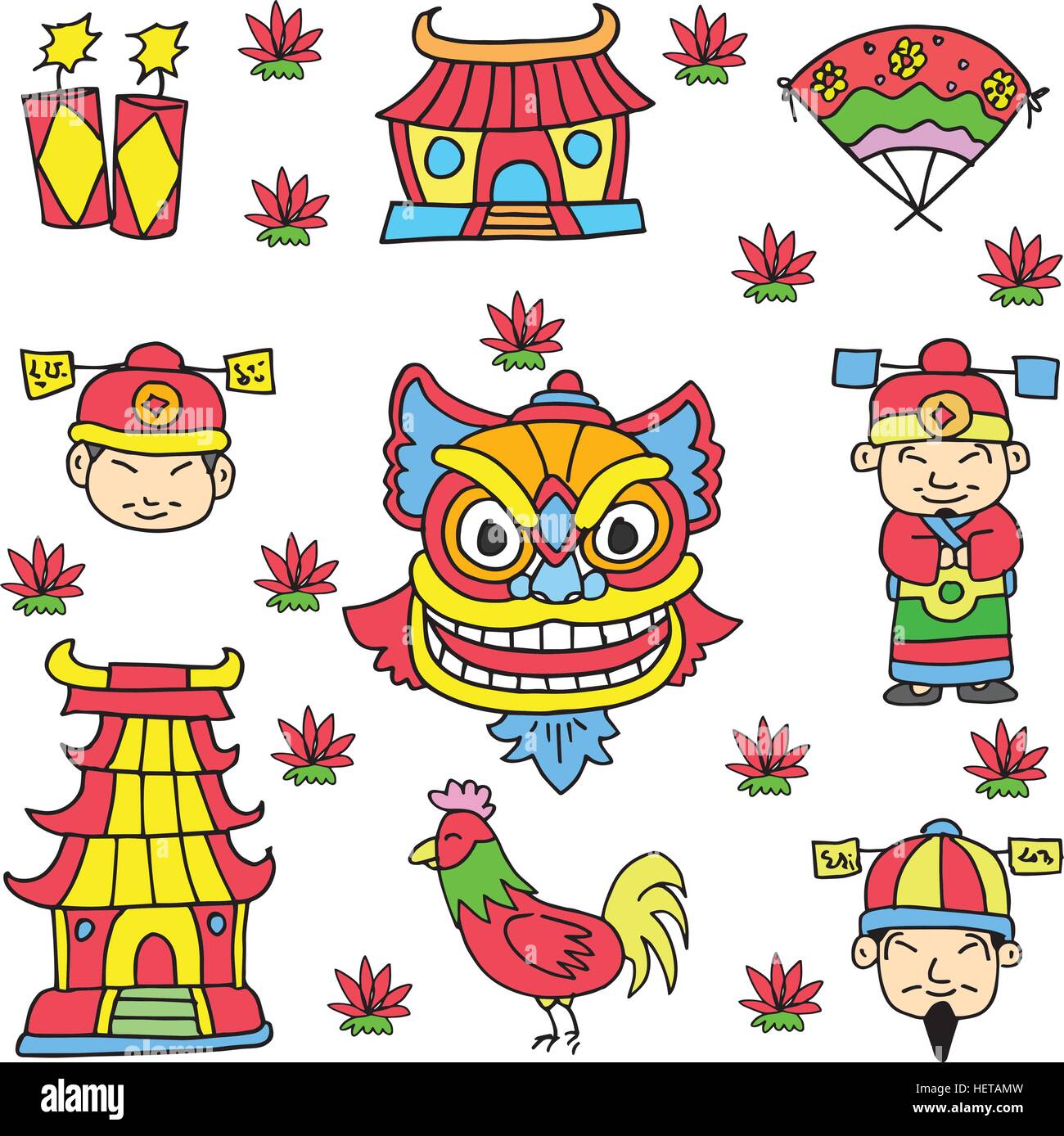 Illustration of element Chinese doodles Stock Vector Image & Art - Alamy
