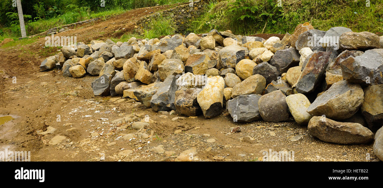 mound of rocks for building roads photo taken in Bogor Indonesia Stock ...