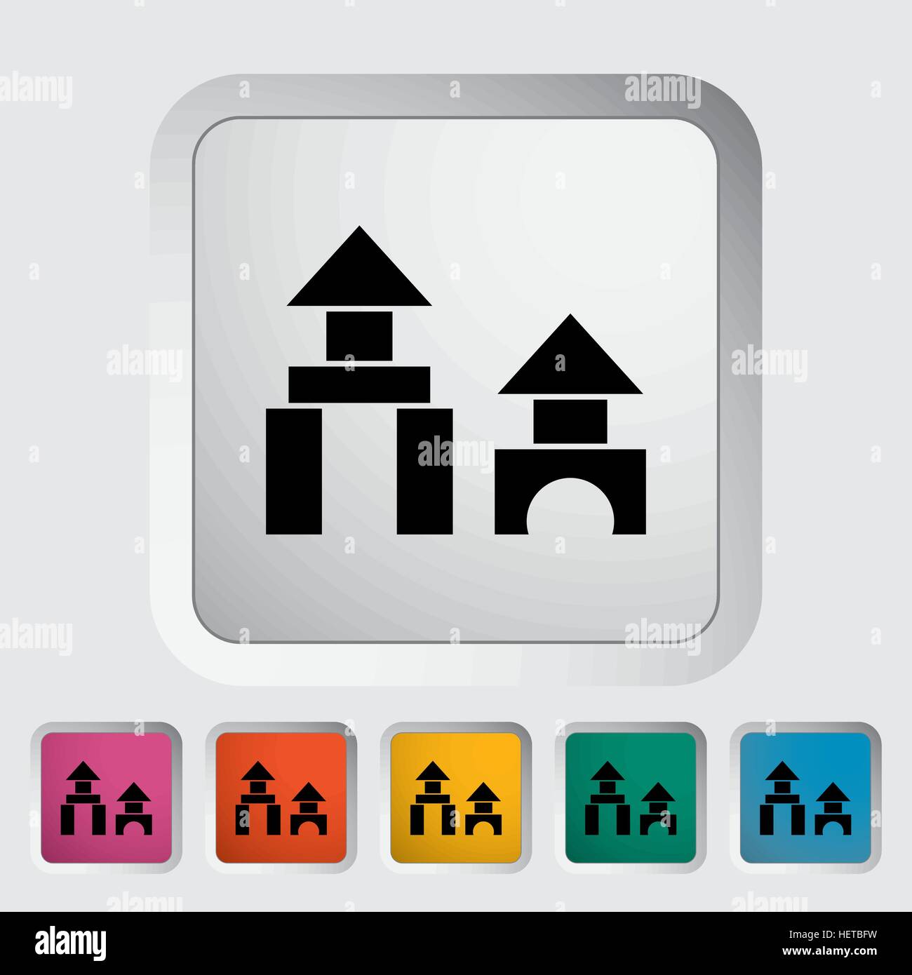 Building block icon. Flat vector related icon for web and mobile ...