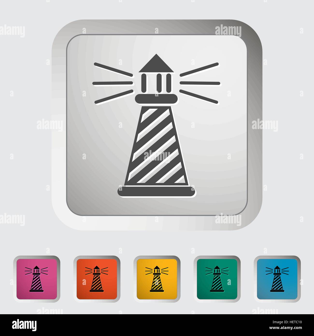 Lighthouse. Single icon. Vector illustration Stock Vector Image & Art ...