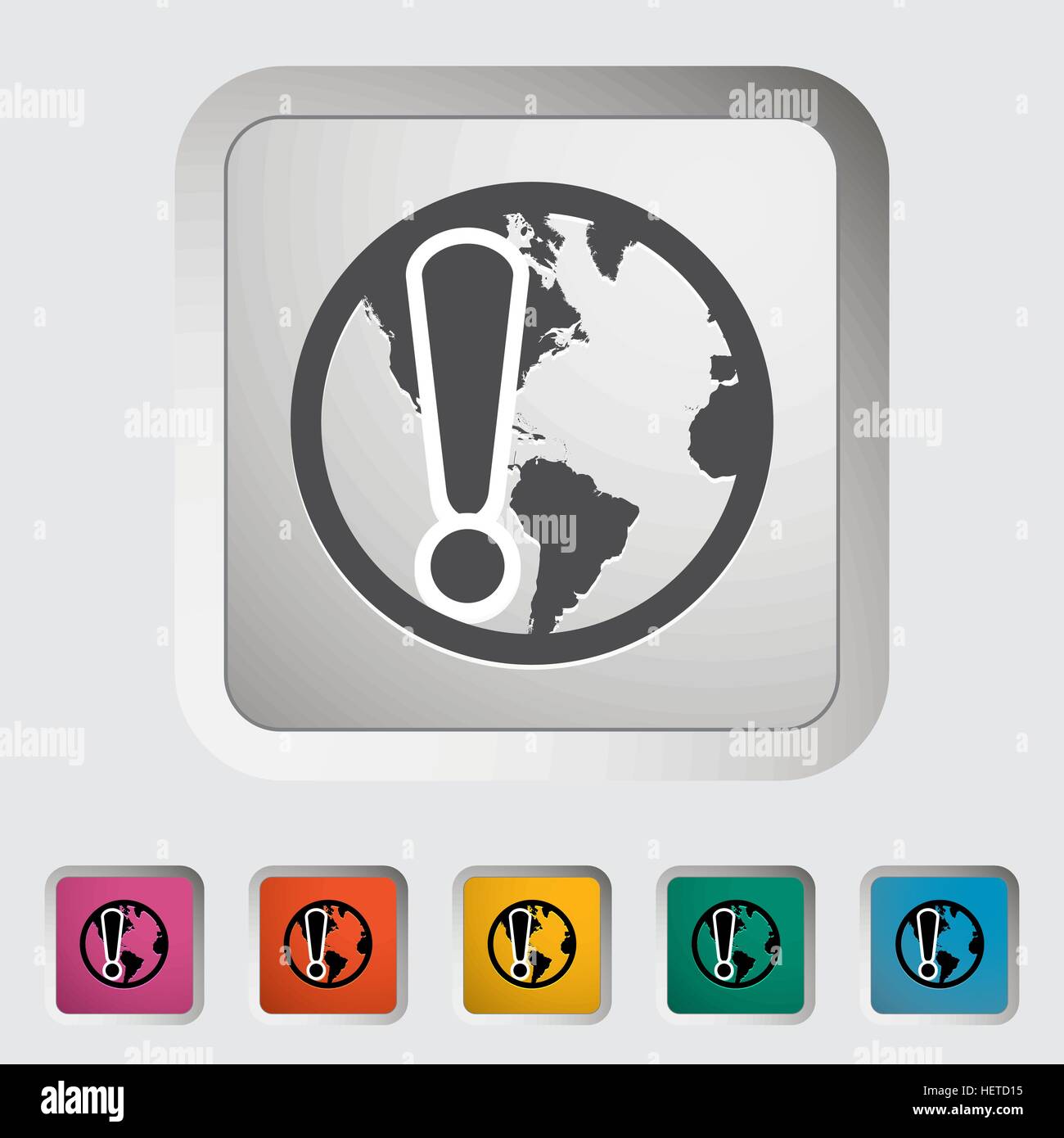 Problem connecting to the internet. Single icon. Vector illustration ...