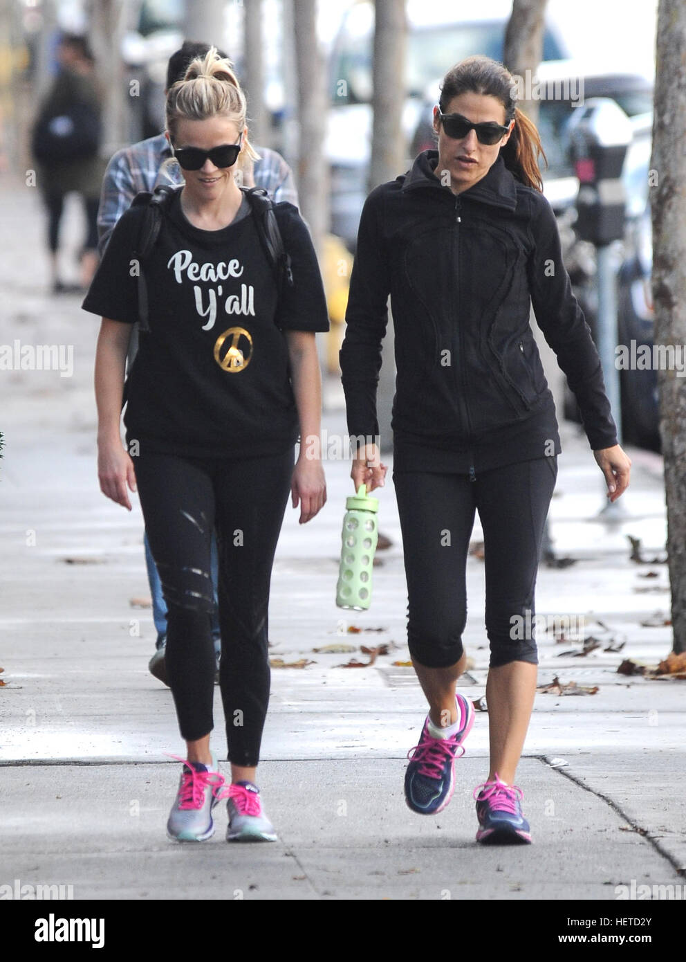 Reece Witherspoon leaves an exercise class with a friend Featuring ...