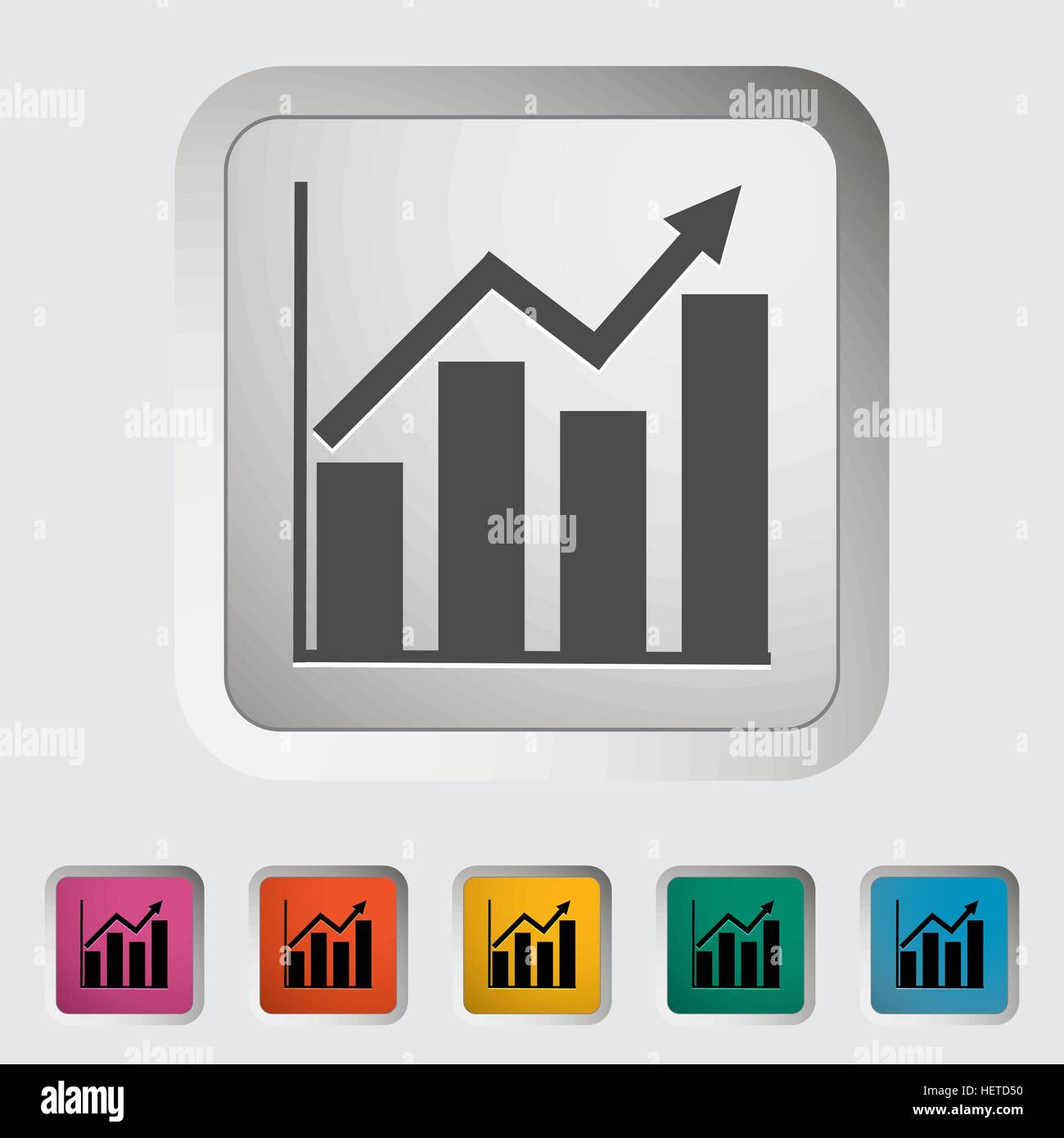 Graph single icon. Vector illustration Stock Vector Image & Art - Alamy