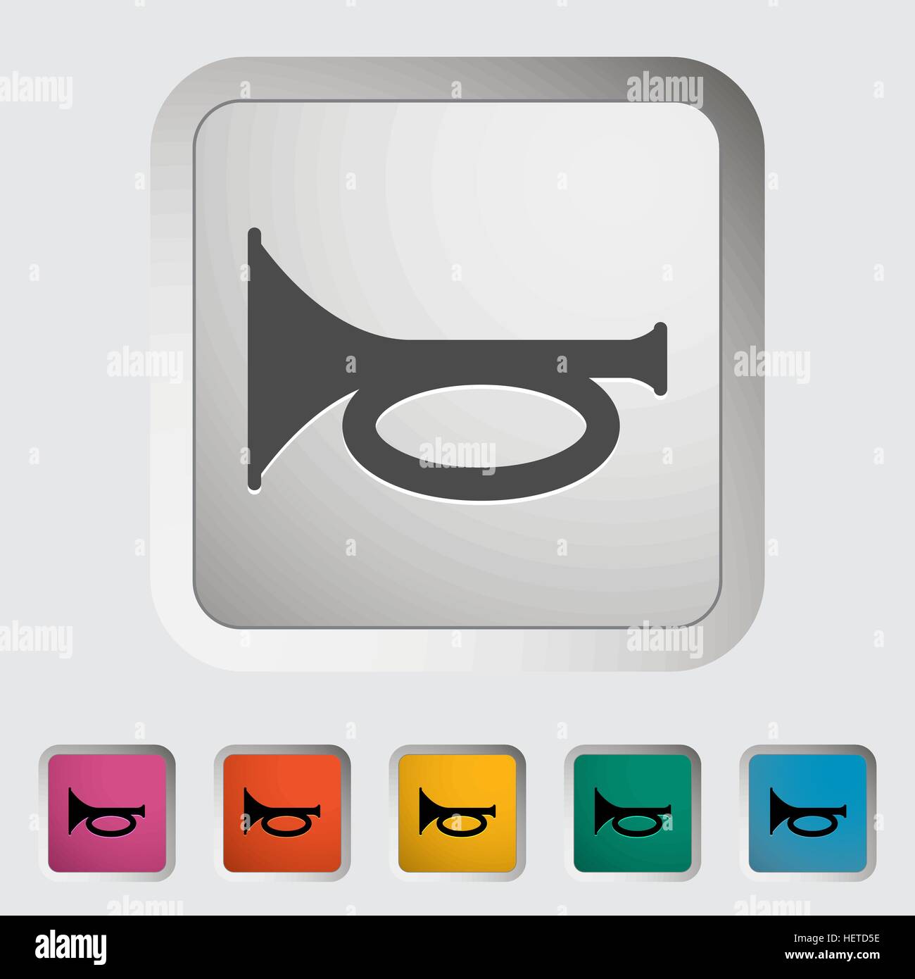 Post_horn Stock Vector Images - Alamy