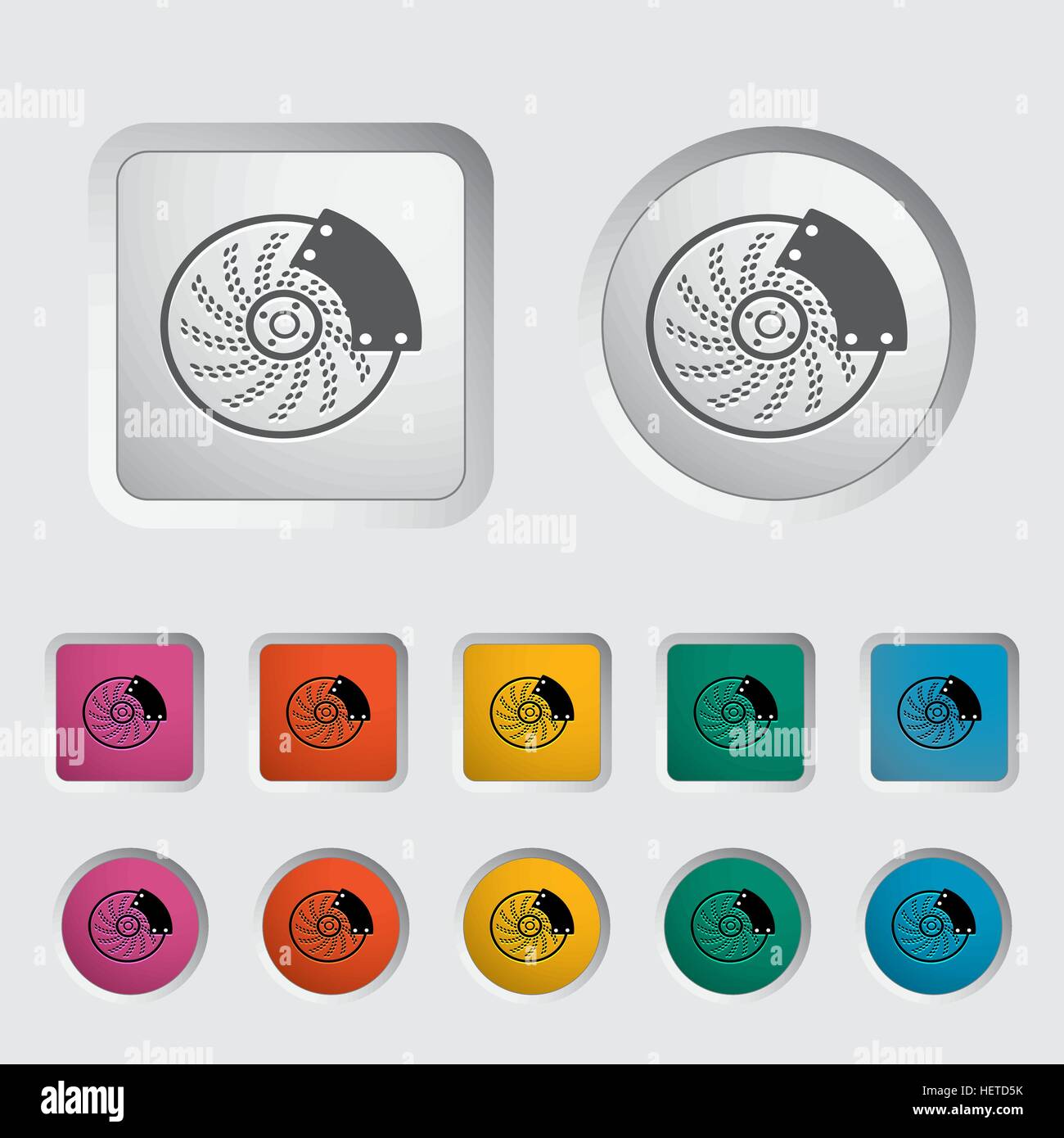 Automobile brakes single icon. Vector illustration Stock Vector Image ...