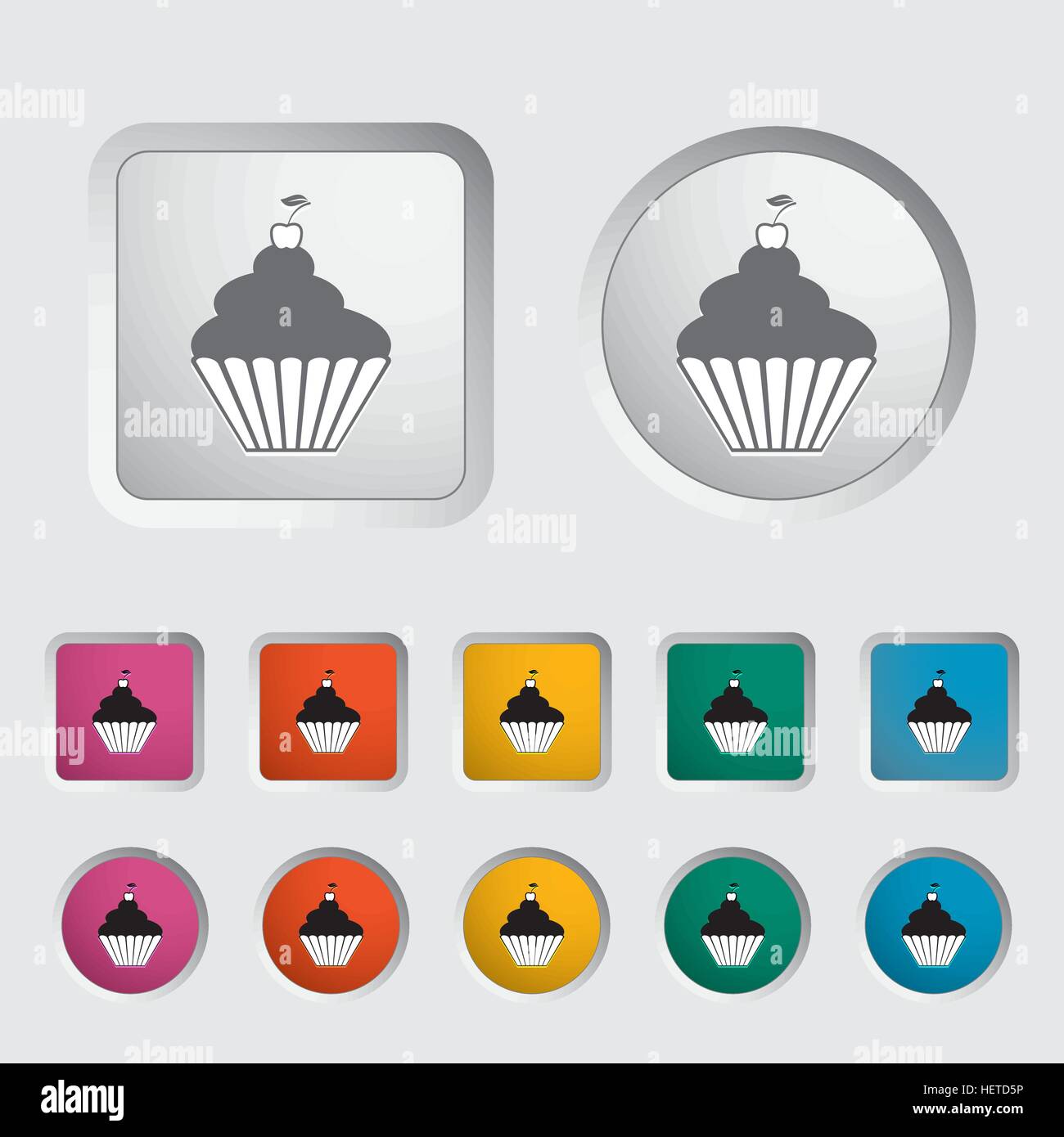 Eps cupcake art hi-res stock photography and images - Alamy