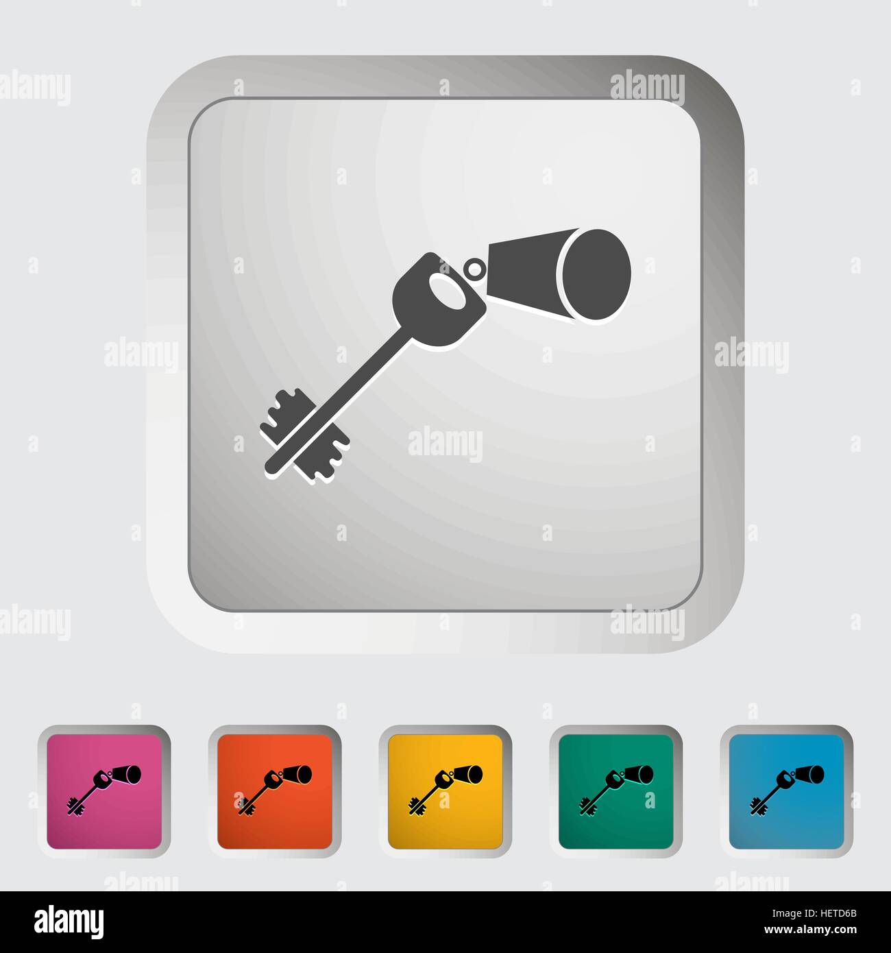 Key. Single icon. Vector illustration Stock Vector Image & Art - Alamy
