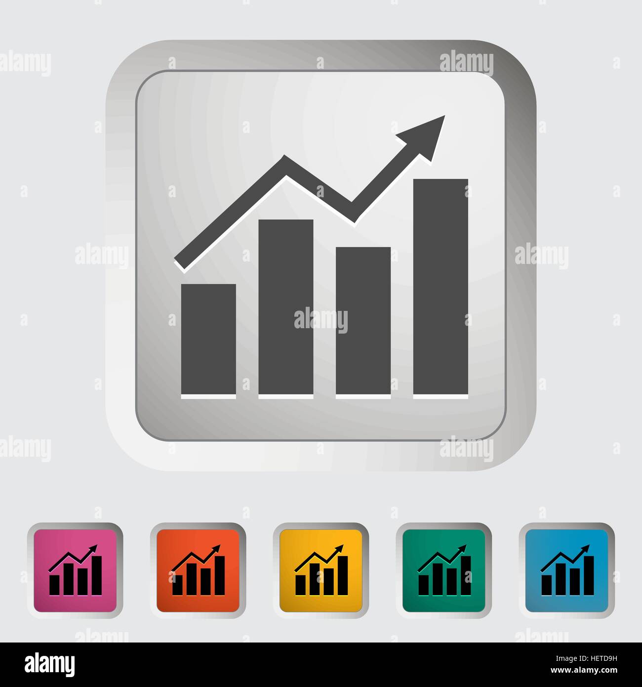 Graph single icon. Vector illustration Stock Vector Image & Art - Alamy