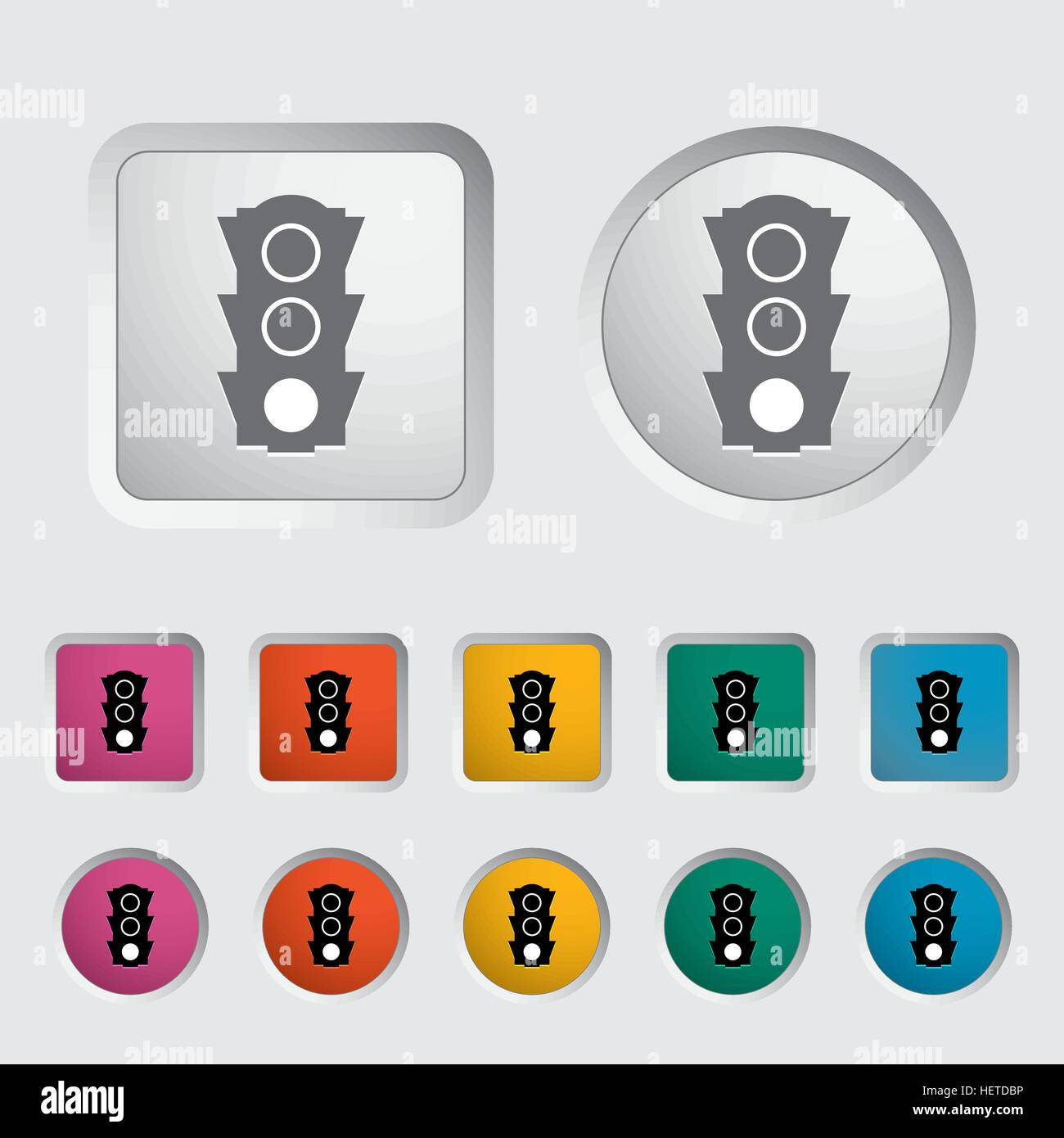 Traffic light icon. Vector illustration Stock Vector Image & Art - Alamy